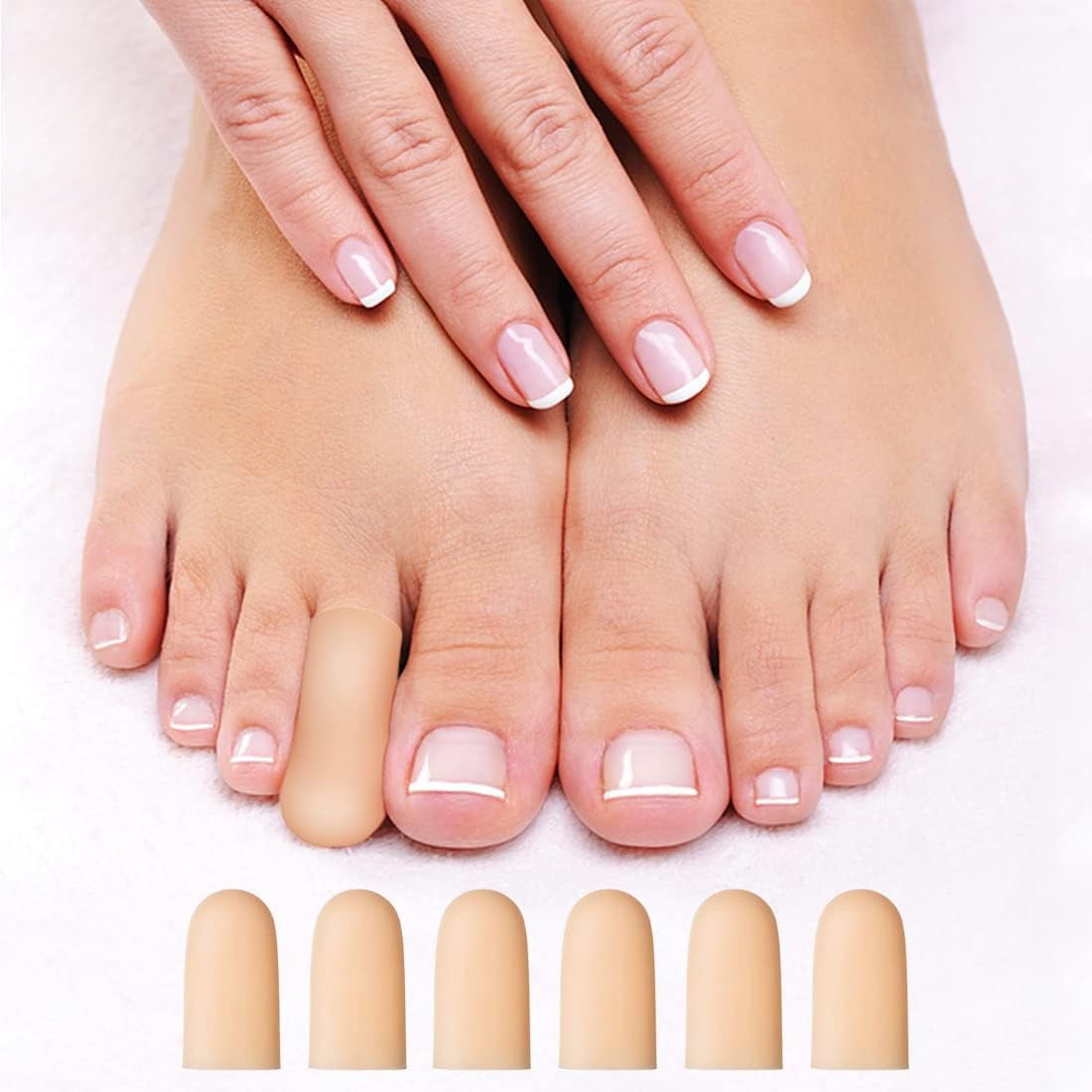 Gel Toe Cap and Silicone Protector 6 Pack to Provide Relief from ...
