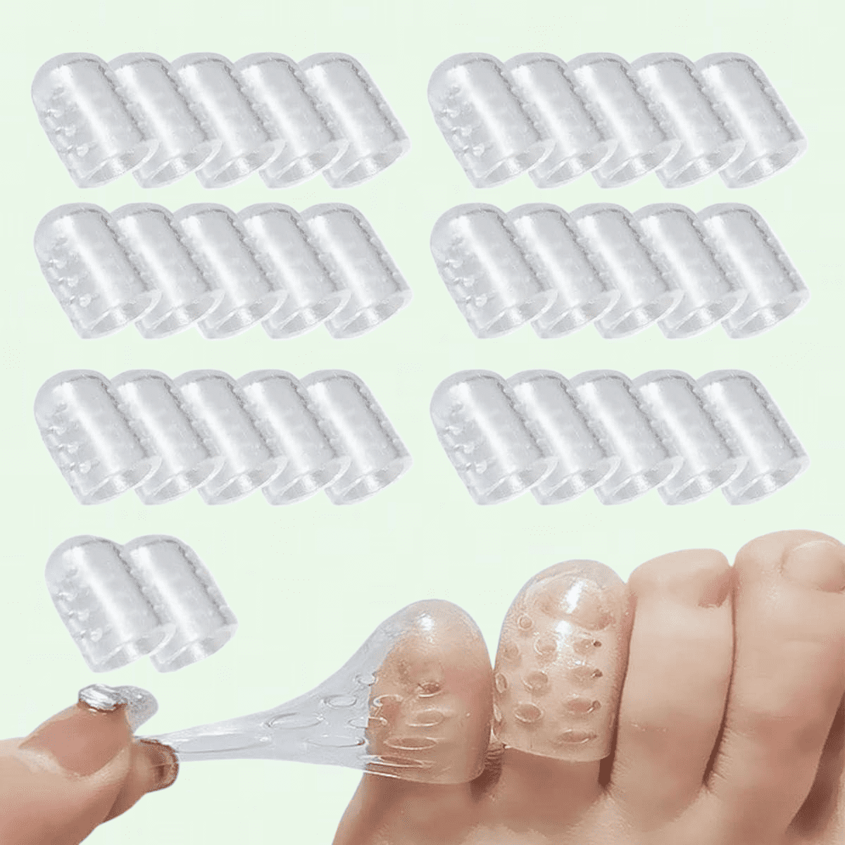 Gel Toe Protectors - 32 Pieces, Silicone Anti-Friction Toe Covers for ...