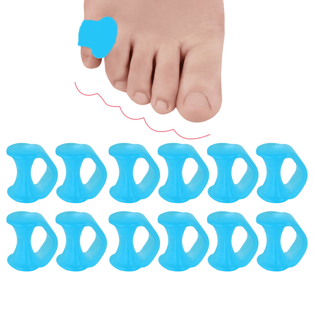 Gel Toe Separator, Little Toe Spacers For Overlapping Toe, Preventing ...
