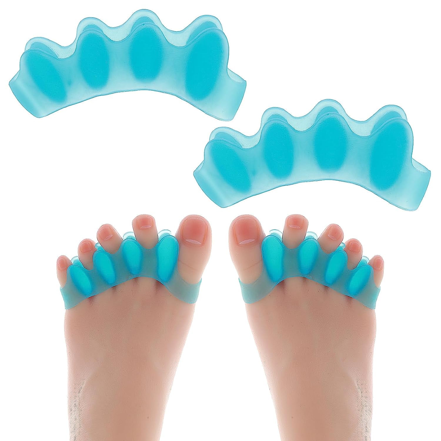 Gel Toe Separator Toe Spacers Soft Gel Pedicure Kit Bunion Corrector ...