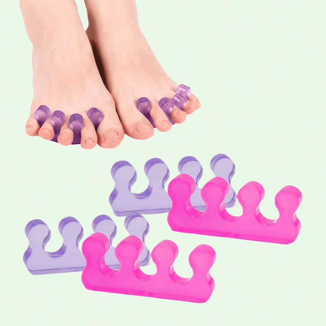 Toe Separator Gel, Pedicure Toe Spacers for Nail Separation, Beauty ...