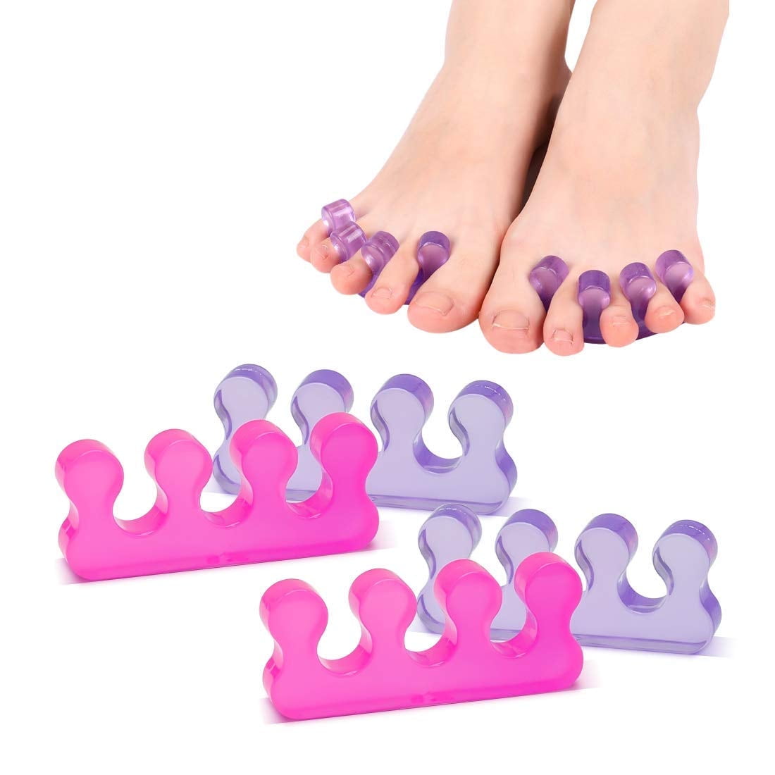 Gel Toe Separator,Toes Spacer for Pedicures,Toe Separators Use for ...
