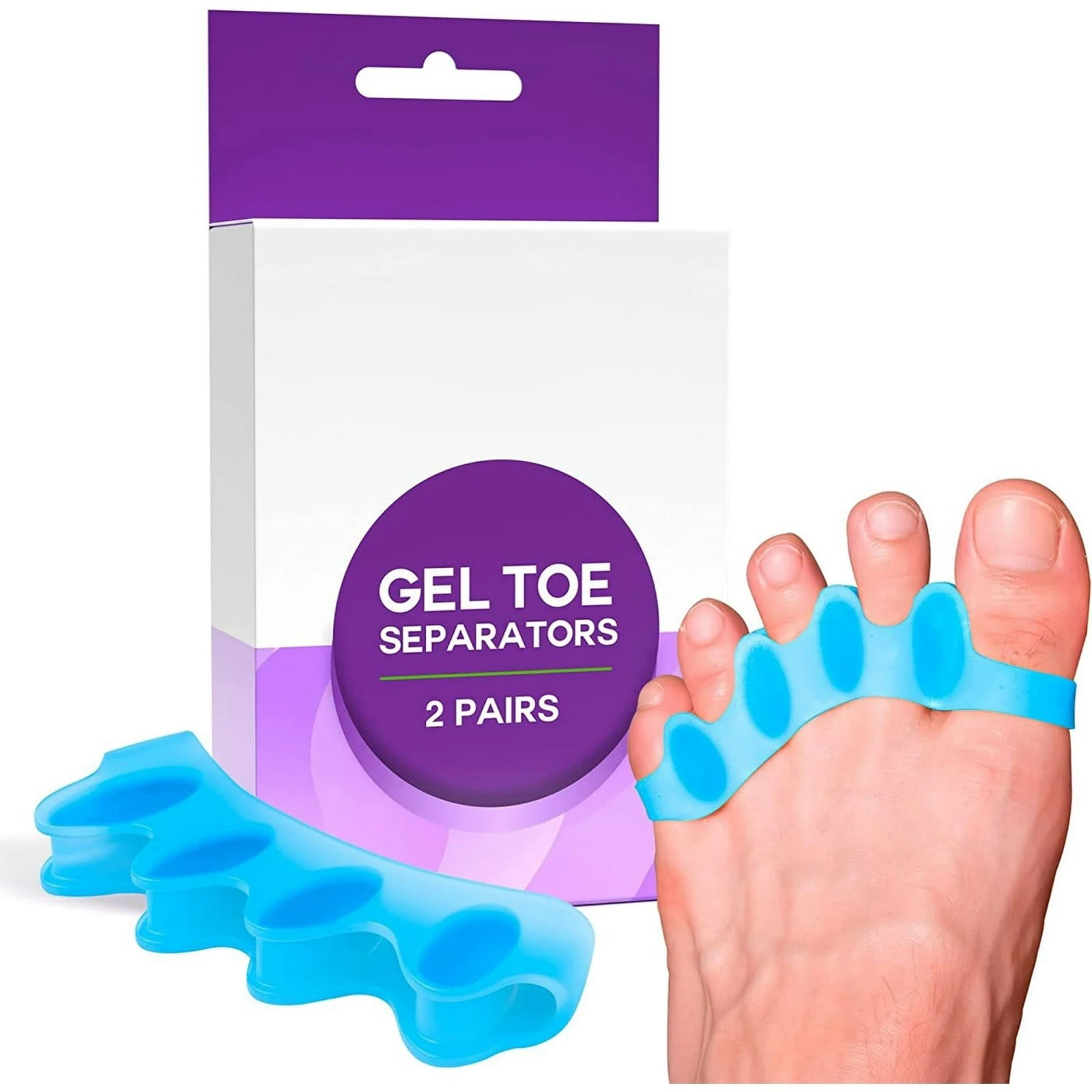 Gel Toe Separators Universal Toe Straighteners To Foot Fix Overlapping ...
