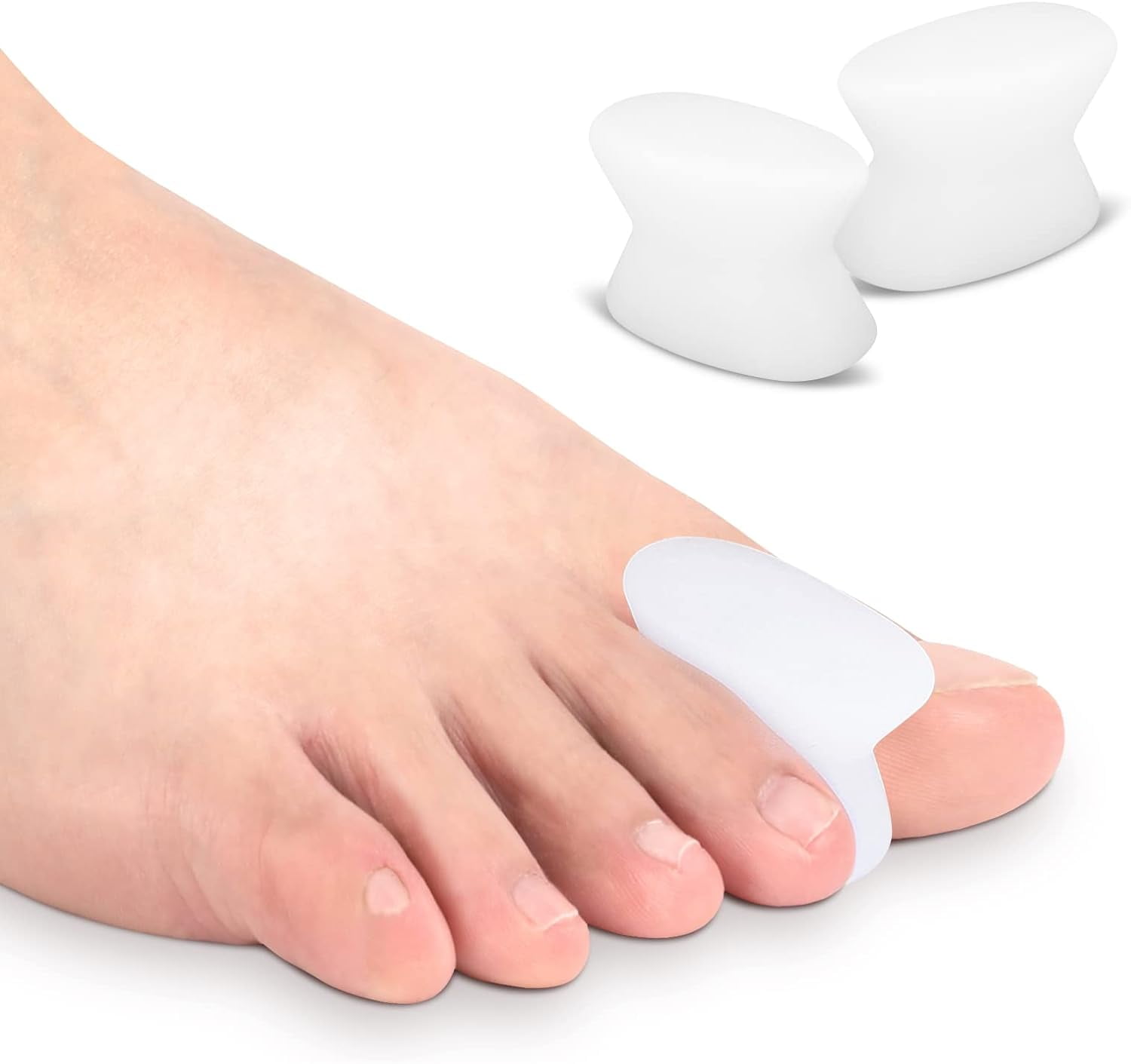 Gel Toe Spacers, Silicone Toe Separators for Overlapping Toes, Bunion ...