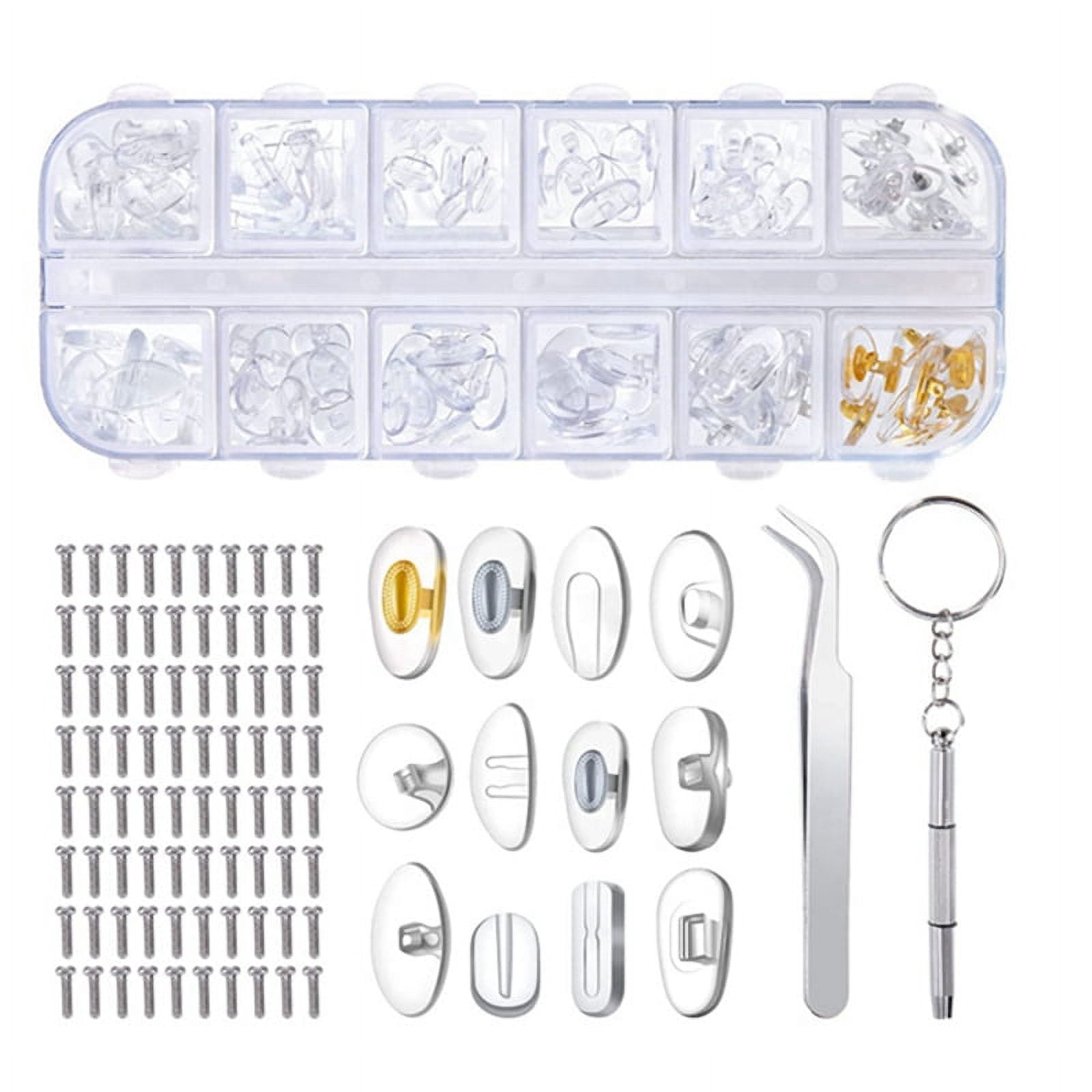 Gel Type Soft Silicone Glasses Nasal Pads With Air Chamber Screw ...