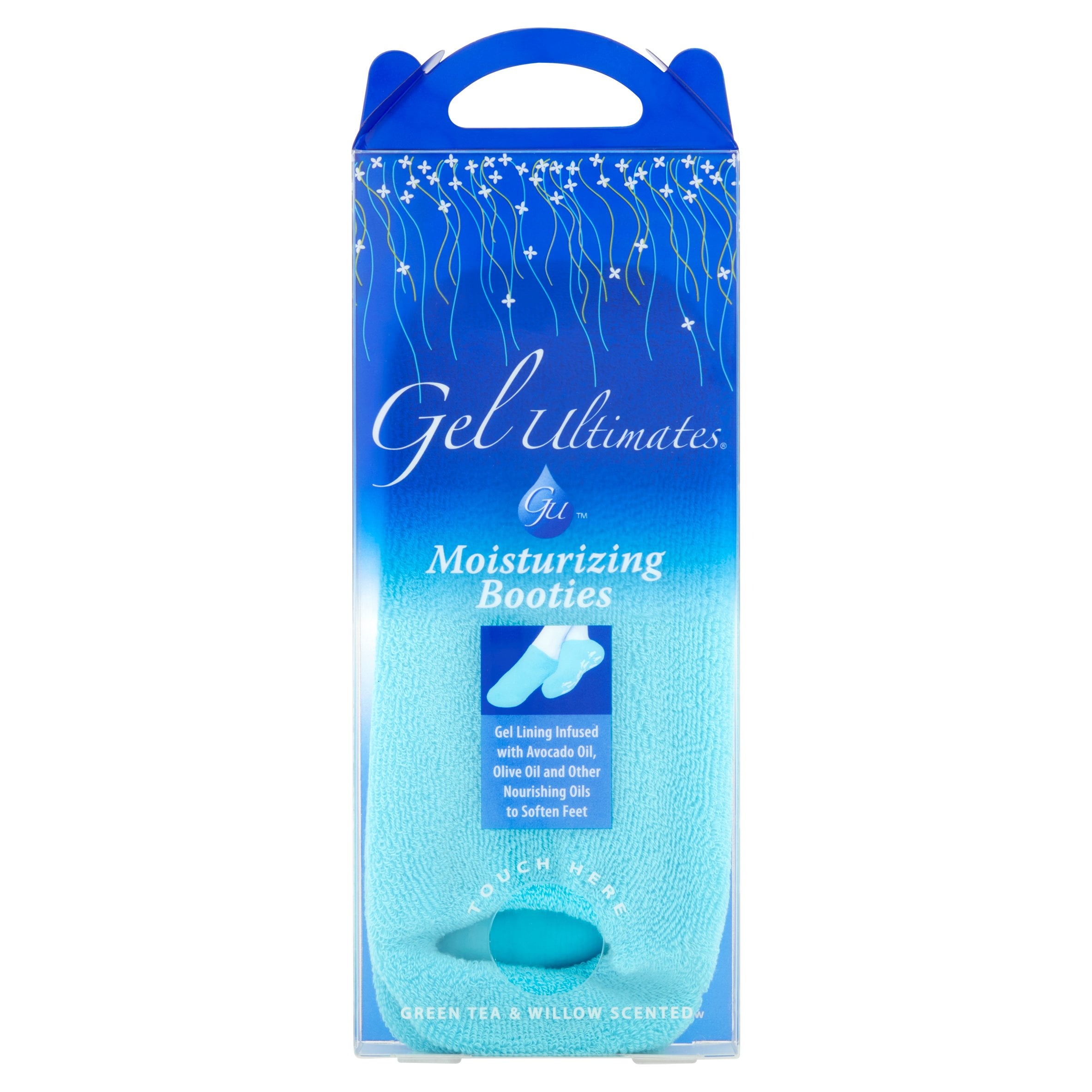Gel Ultimates Green Tea & Willow Scented Moisturizing Booties - Walmart.com