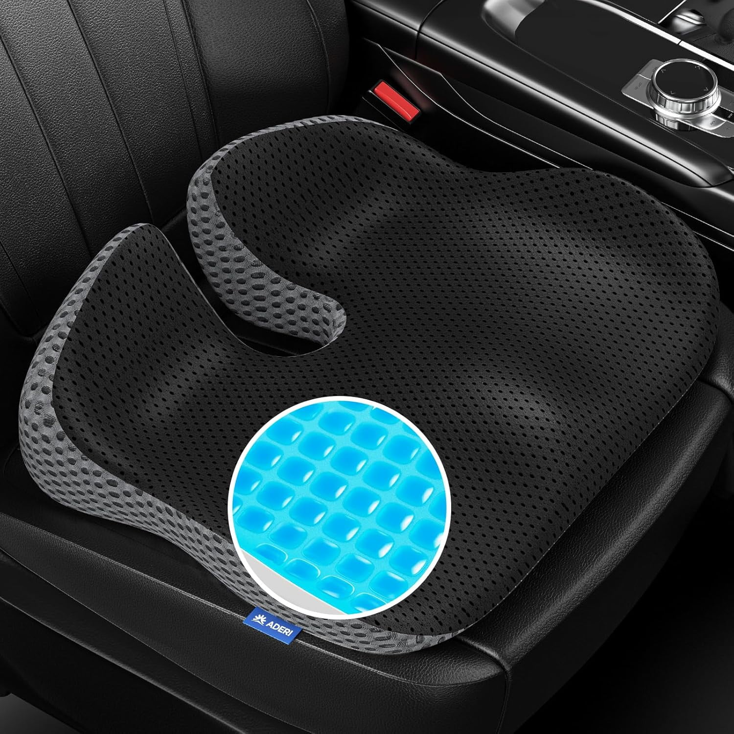 Gel Wedge Car Seat Cushion for Driving Relieves Tailbone Pain ...