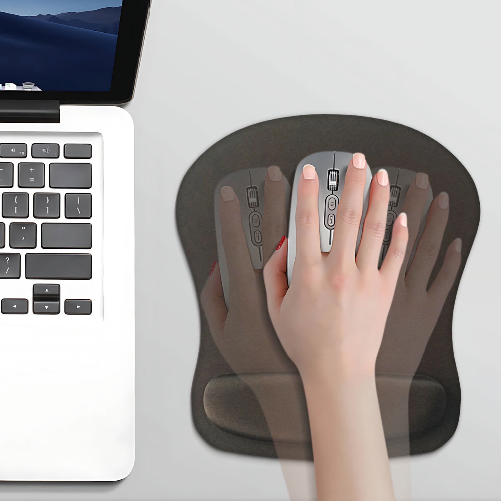 Gel Wrist Support Game Mouse Mice Mat Pad for Computer PC Laptop Slip ...