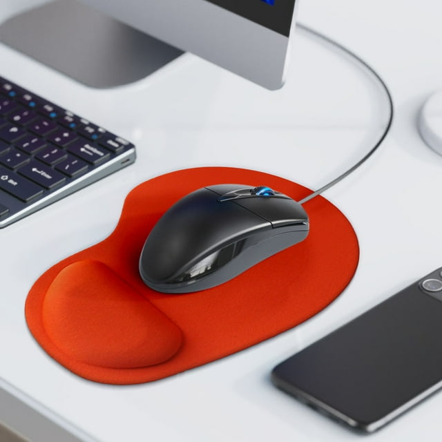 Gel Wrist Support Mouse Pad - Ergonomic Gaming Mouse Mat for PC, Laptop ...