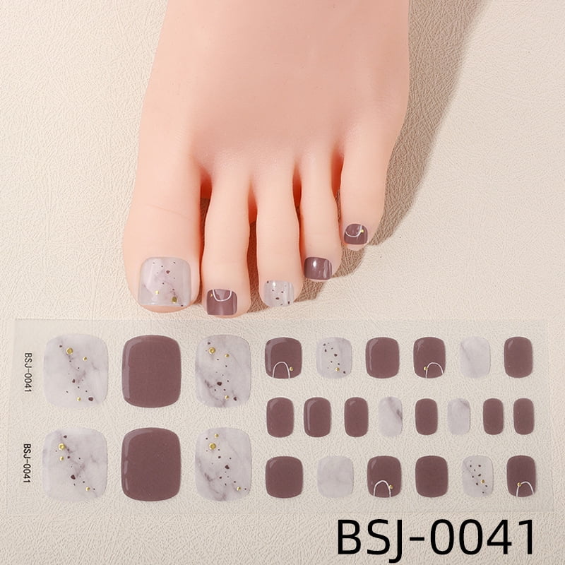 Gel nail stickers foot stickers hot laser hot stamping UV light therapy ...