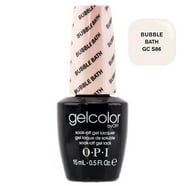 OPI GelColor Gel Nail Polish + Nail Polish "Bubble Bath #GCS86" 0.5 Oz ...