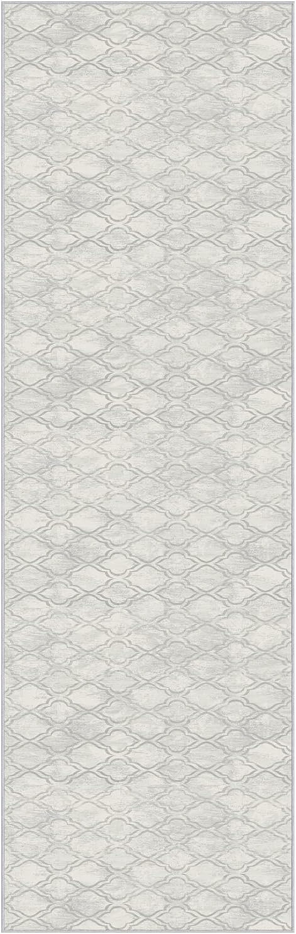 GelPro NeverMove Machine,Washable Antiqued Lattice Runner Rug 24" x 76 ...