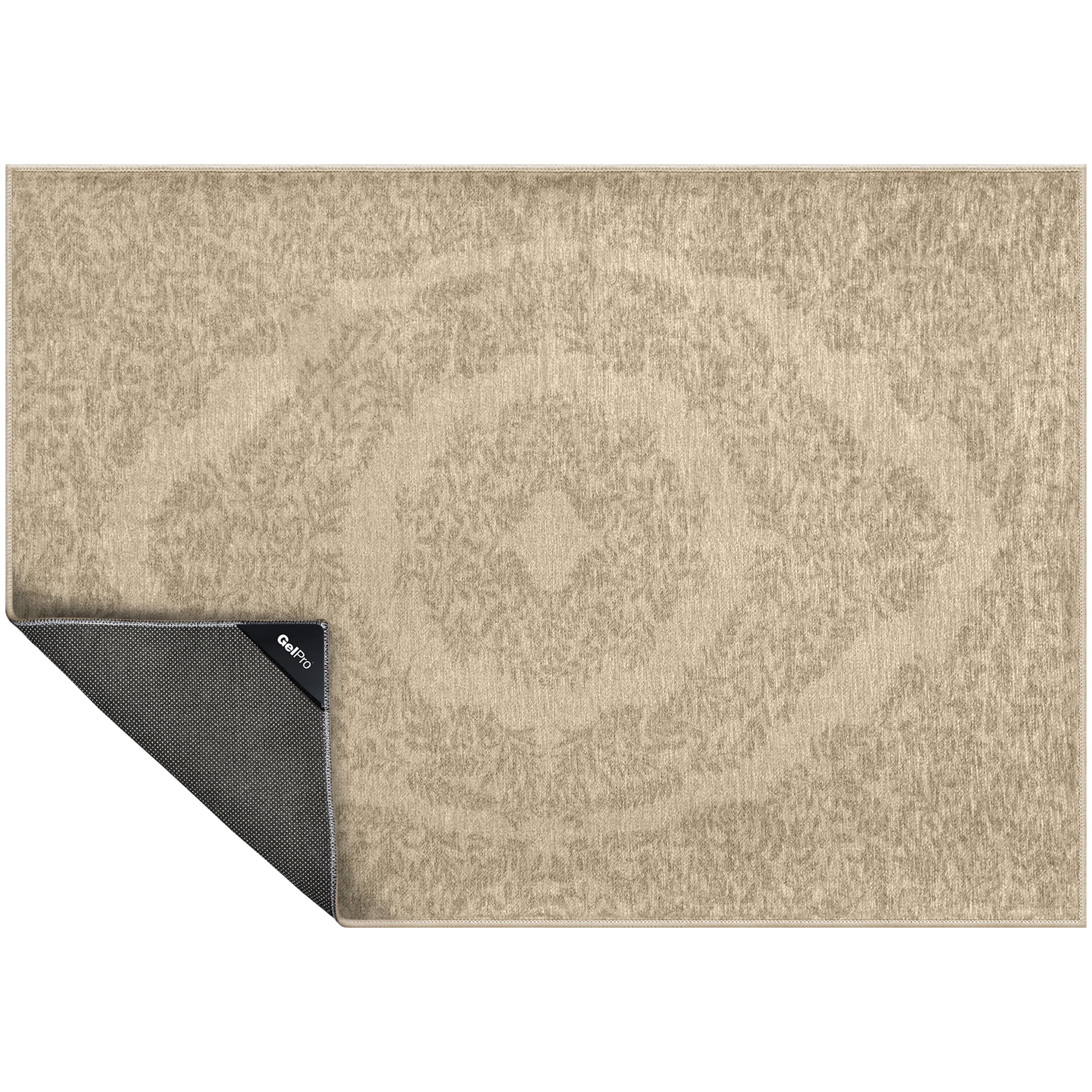 GelPro Nevermove Machine-Washable Caroline Kitchen Accent Rug, Sandy ...