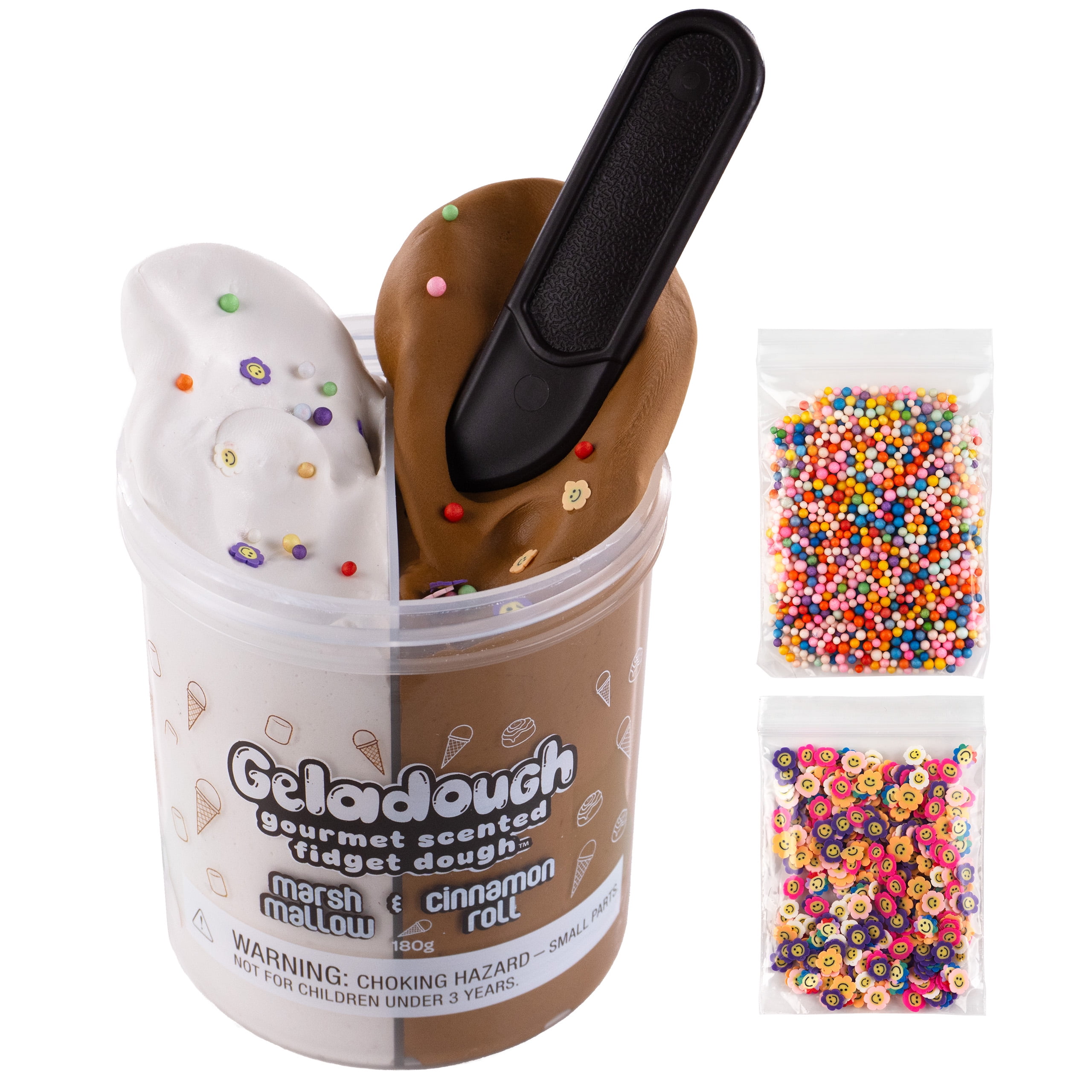 Geladough (Marshmallow & Cinnamon Roll) - Gourmet Scented Sensory ...
