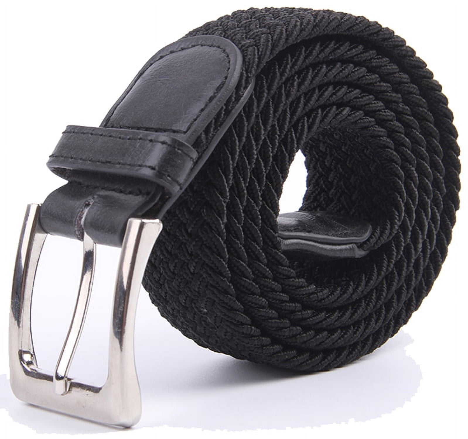 Gelante Unisex 2XL Canvas Elastic Braided Belt- Soft Fabric with Metal ...