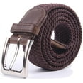 Gelante Unisex Canvas Elastic Fabric Woven Stretch Braided Belt with ...