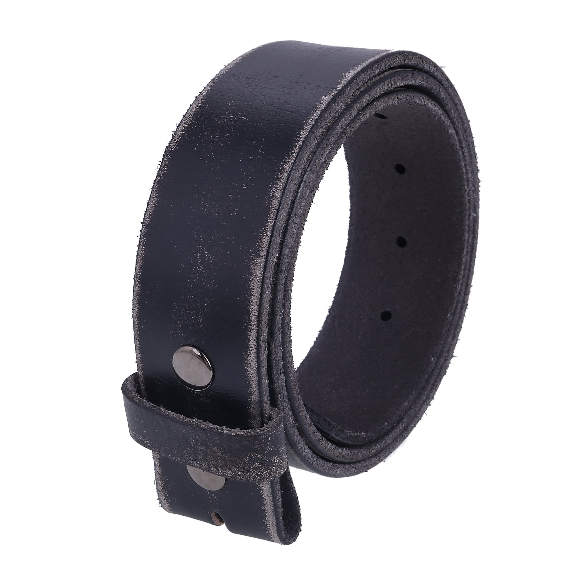 Gelante Genuine Full Grain Leather Belt Strap, Black - Walmart.com