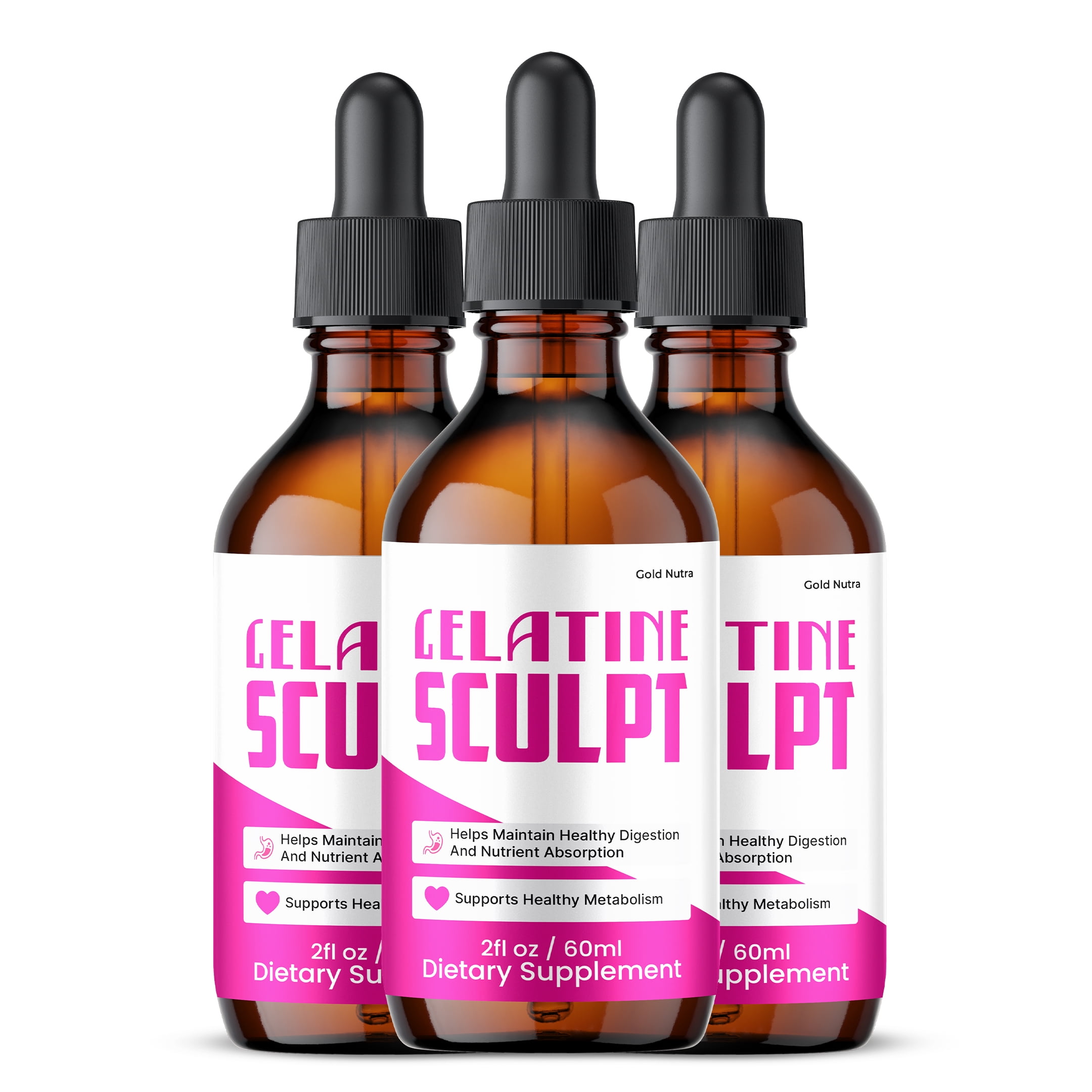 Gelatine Sculpt Drops Liquid Supplement, GelatineSculpt Supplement, All ...
