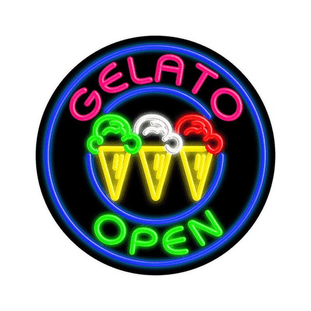 Gelato-Glass Neon Sign Made in USA - Walmart.com