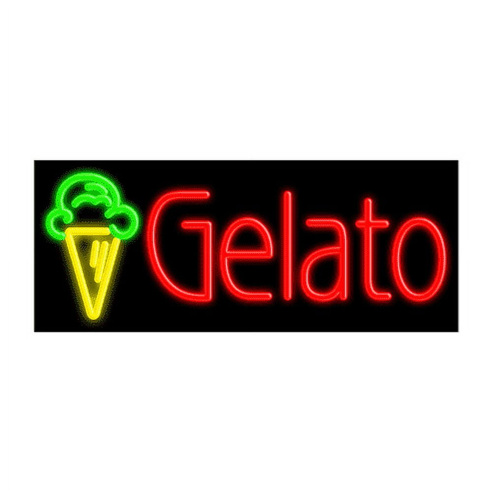 Gelato-Glass Neon Sign Made in USA - Walmart.com