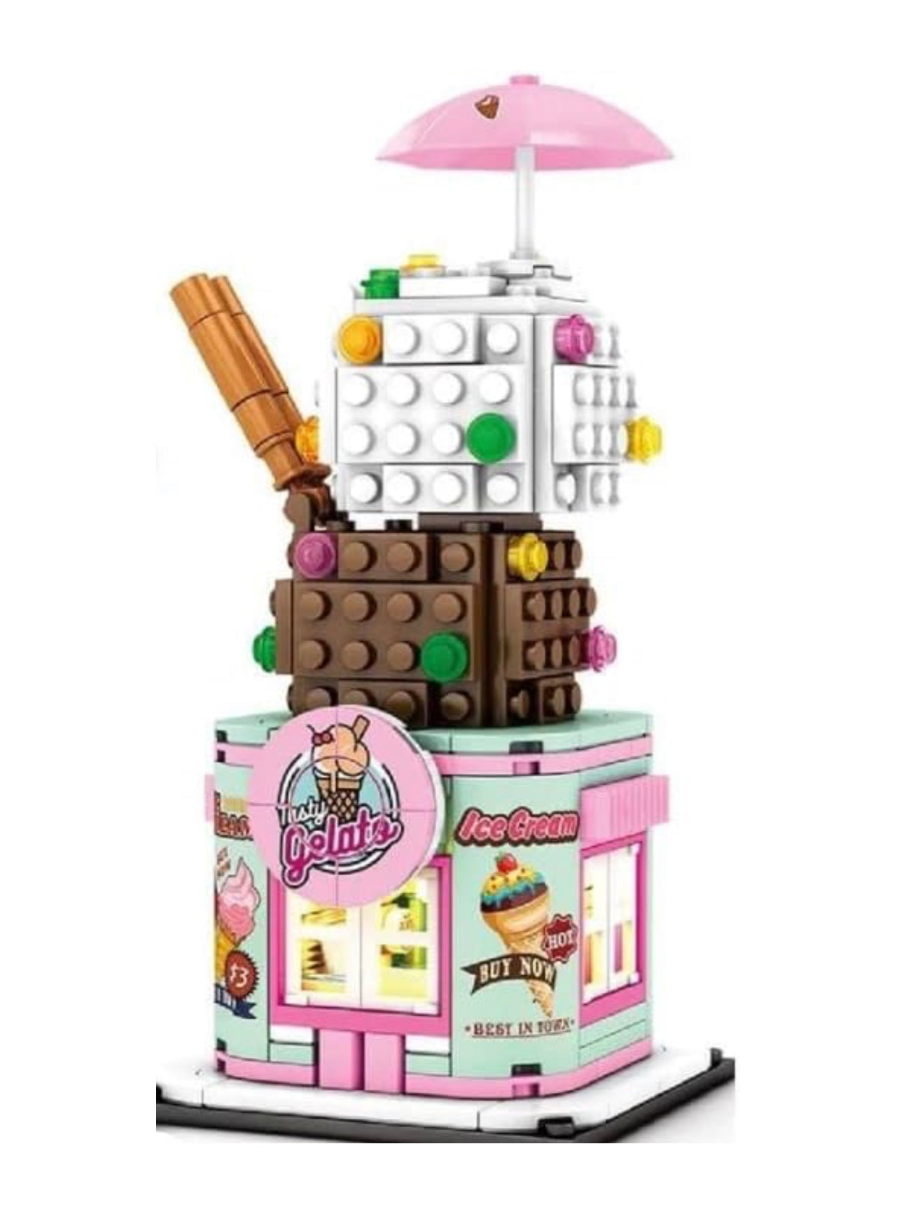 Gelato Ice Cream Shop Building Blocks Set | General Jim’s Toys & Bricks ...