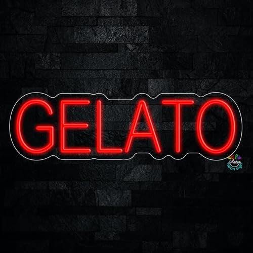 Gelato LED Neon Sign 24"L x 7"H #32311 - Walmart.com