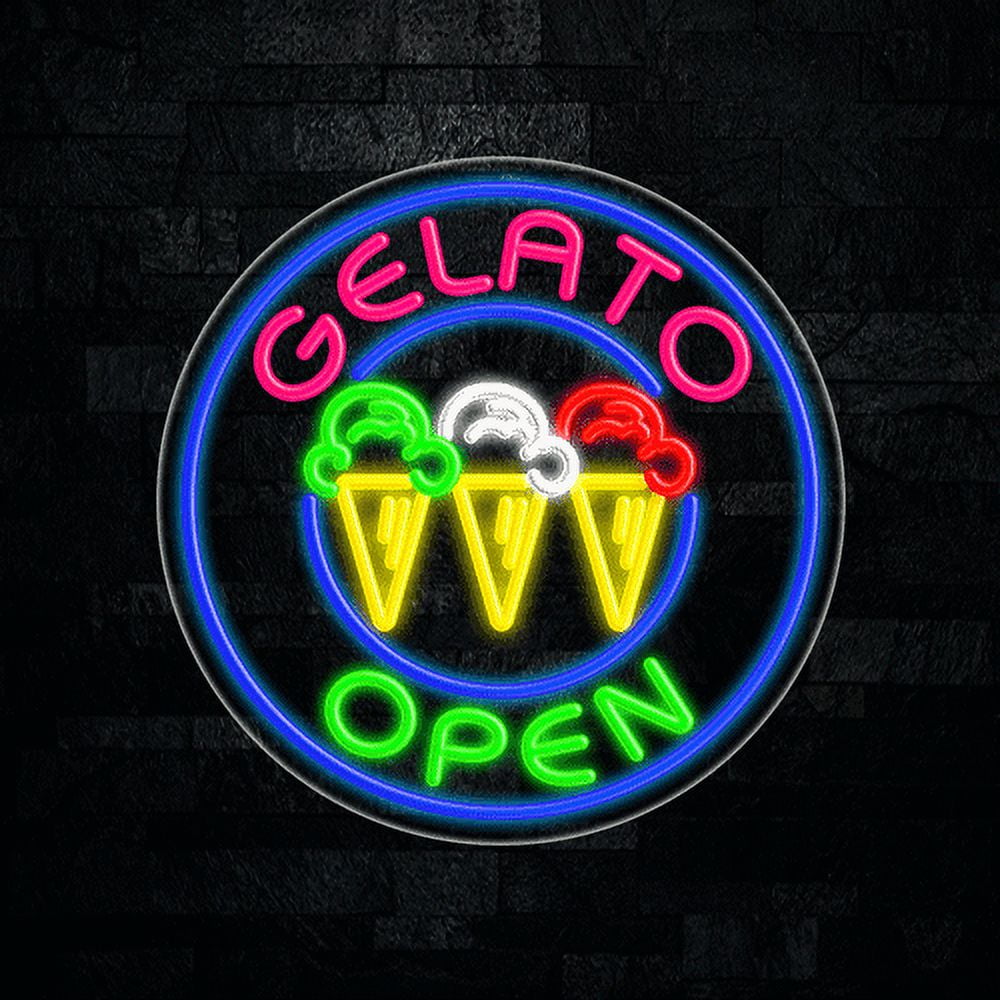 Gelato LED Neon Sign 26"L x 26"H #31151 - Walmart.com