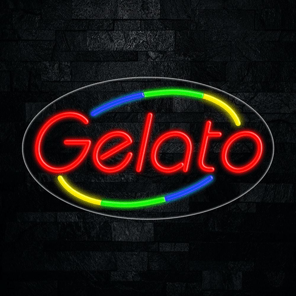 Gelato LED Neon Sign 28"L x 16"H #34388 - Walmart.com