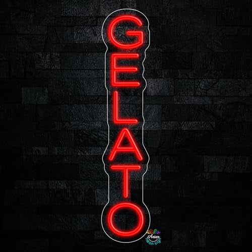 Gelato LED Neon Sign 5"L x 24"H #32312 - Walmart.com