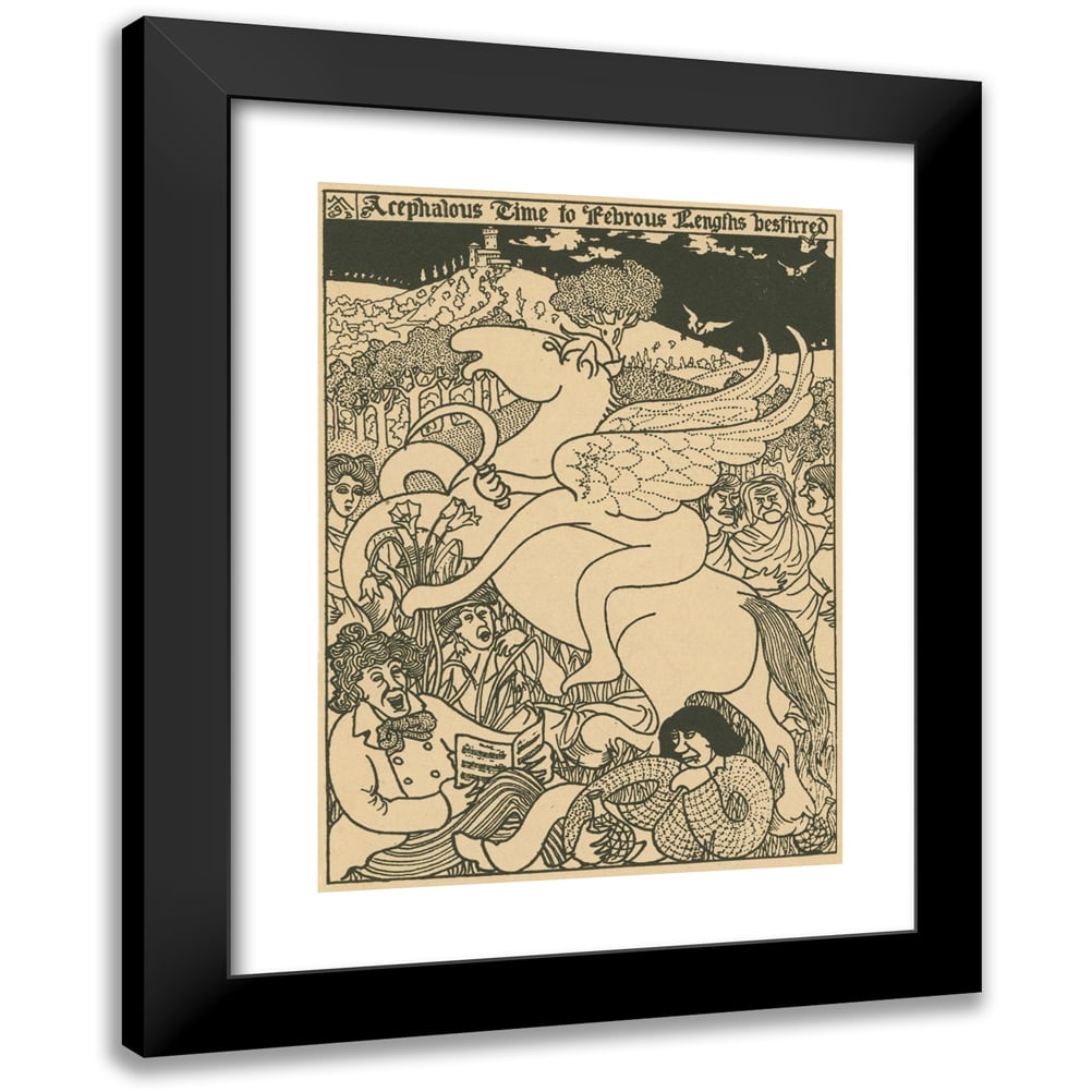 Gelett Burgess 14x18 Black Modern Framed Museum Art Print Titled ...