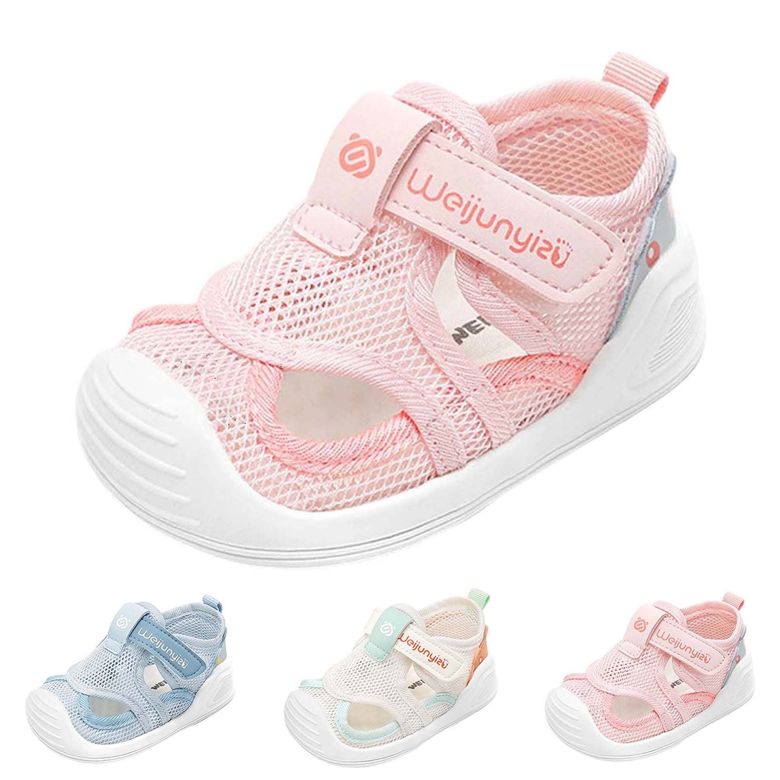 Gelikeya Baby Girls Summer Sandals 22-24 Months Blue Toddler Water ...