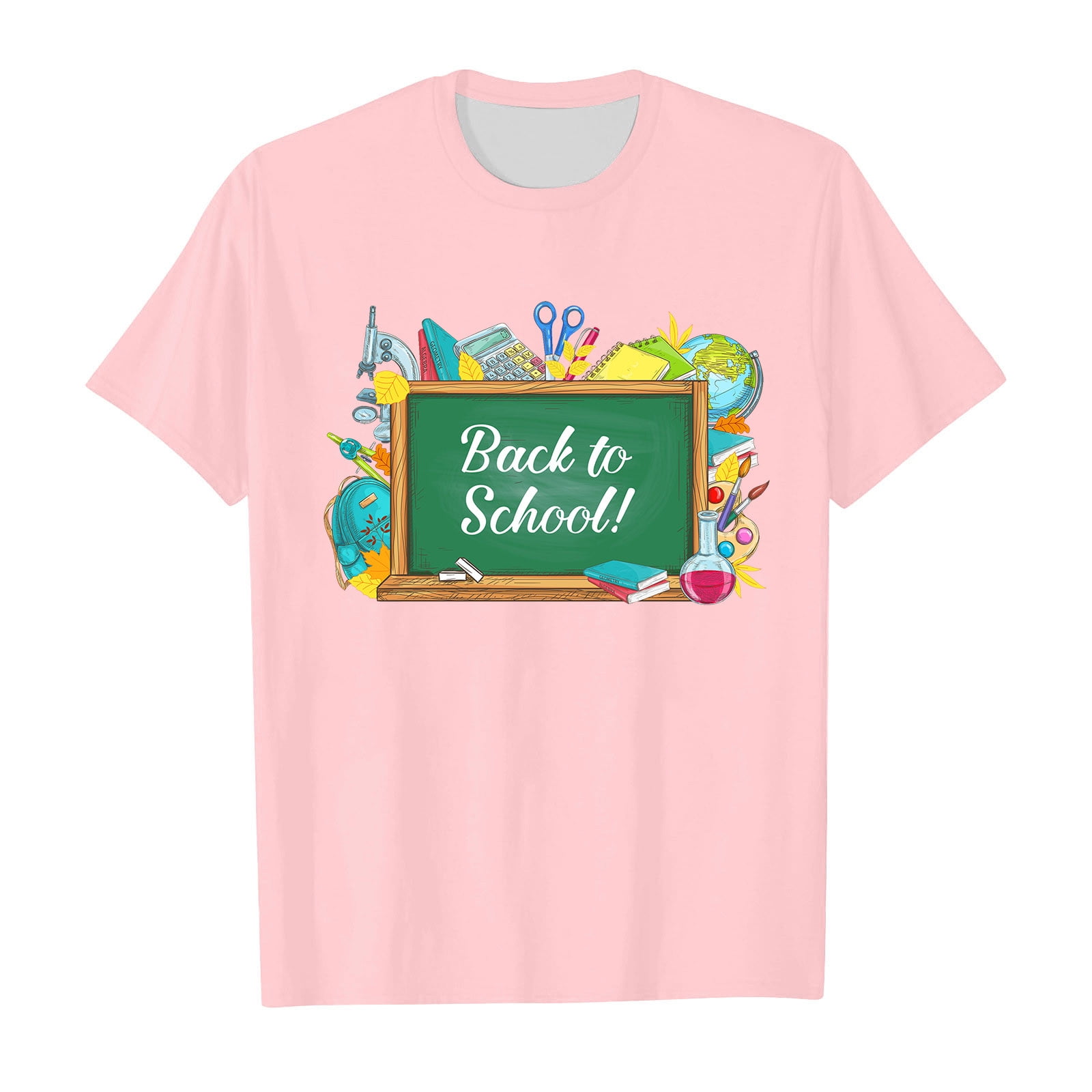 Gelikeya Big Girls Tshirts Size 8-9 Pink Trendy 2025 Third Grade Shirt ...