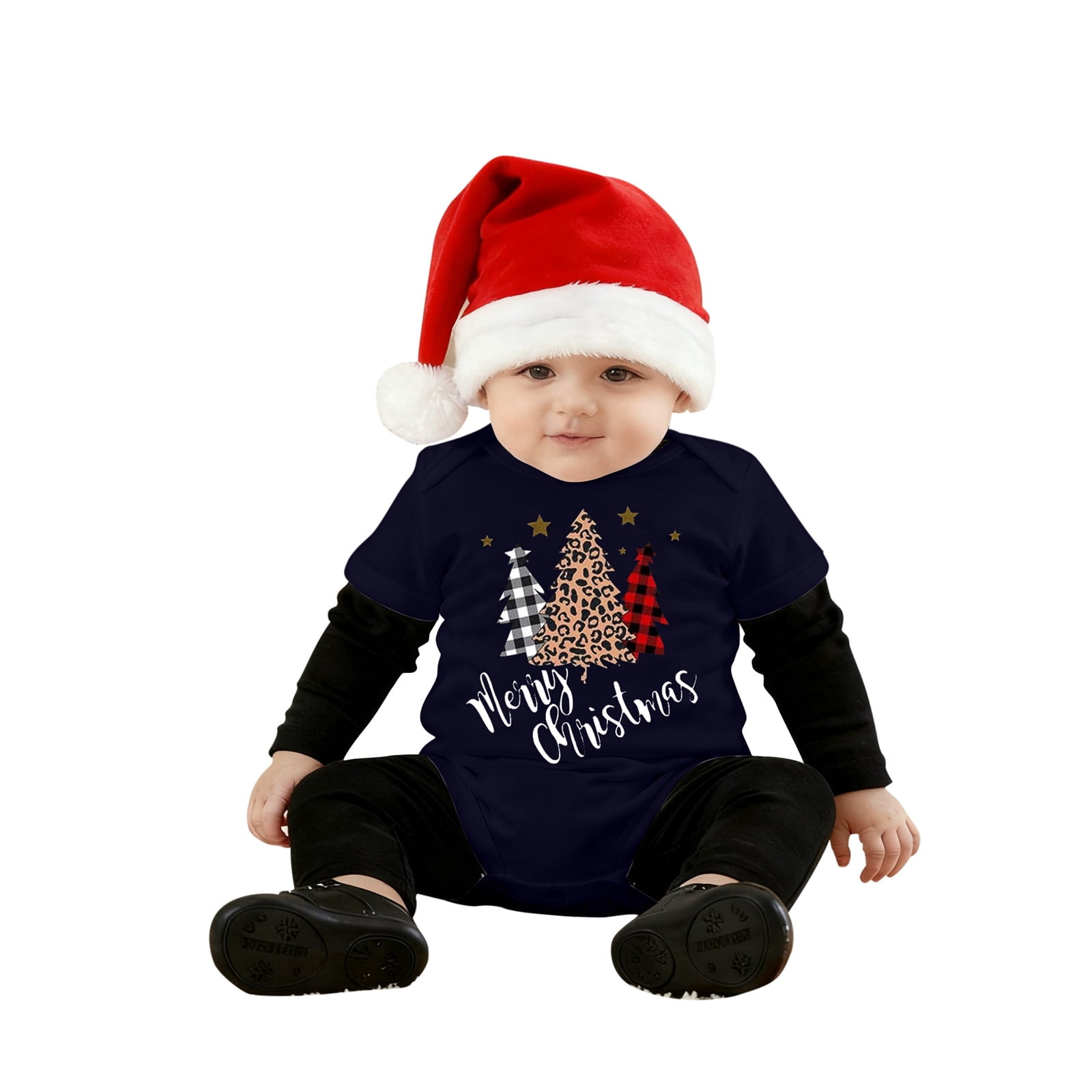Gelikeya Christmas Baby Boy Girl Outfit Long Sleeve Pajamas Baby ...