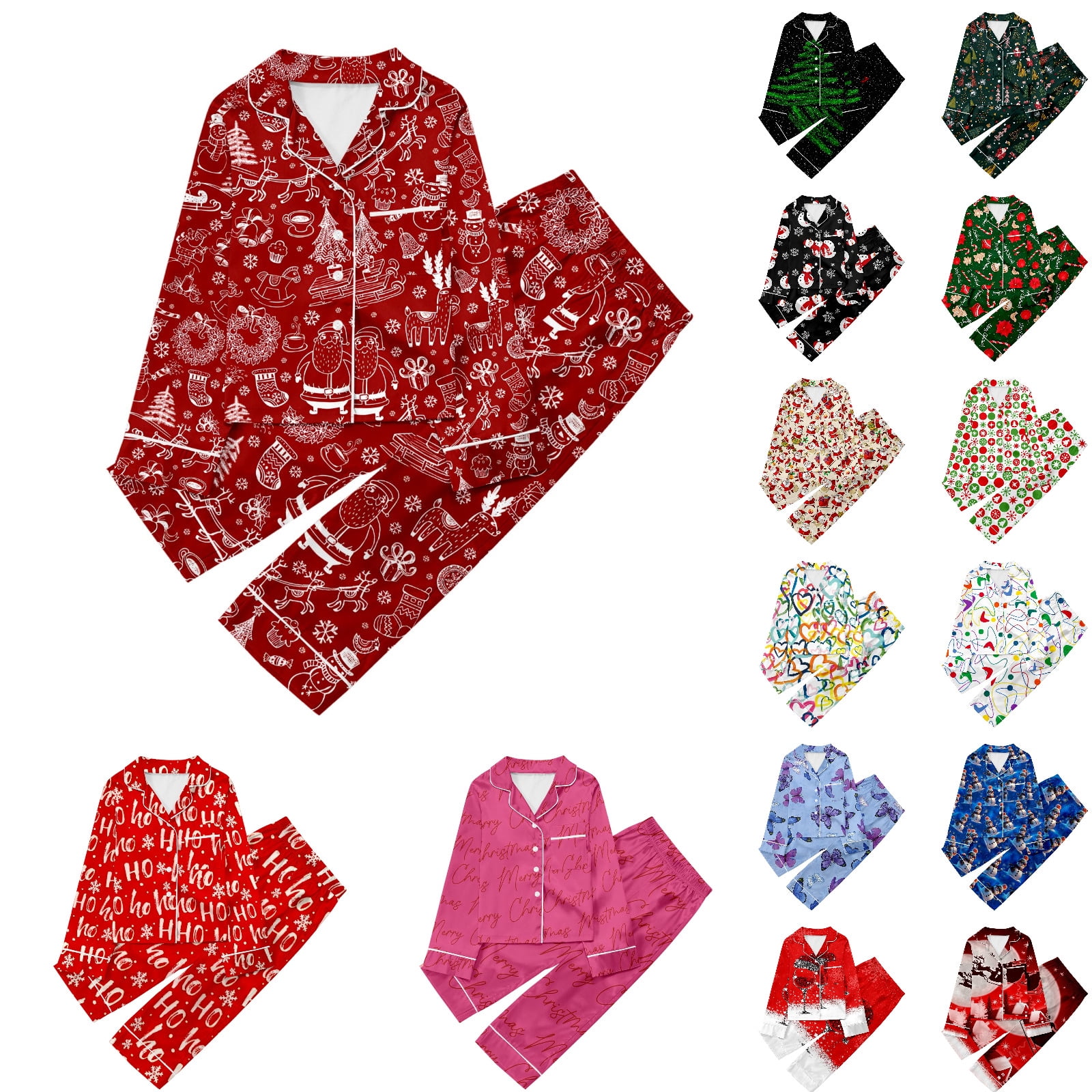 Gelikeya Christmas Pajamas for Kids - Girls Christmas Pajamas Size 10 ...