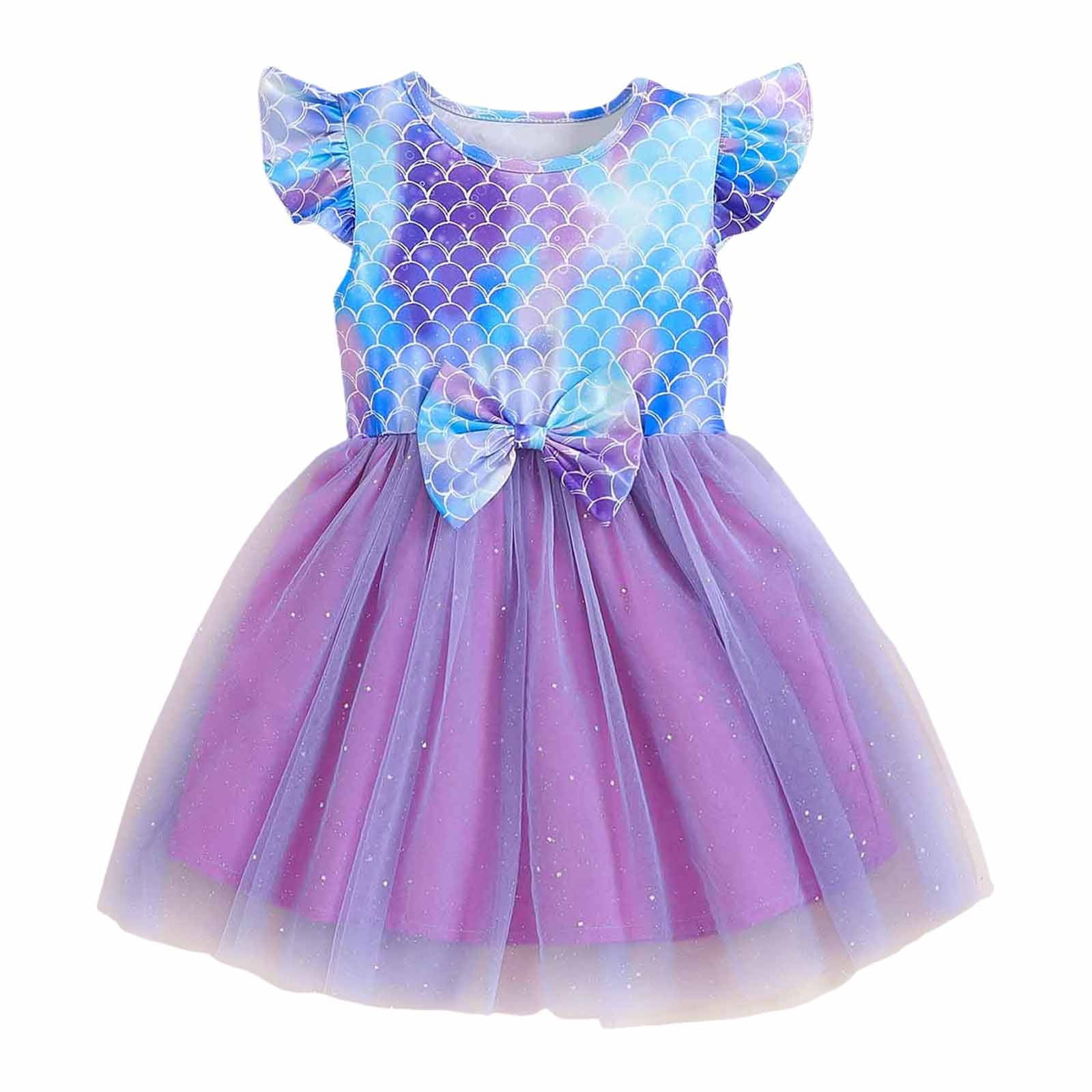 Gelikeya Easter Dresses 2T-6T Little Girl Cute Bowknot Design Summer ...