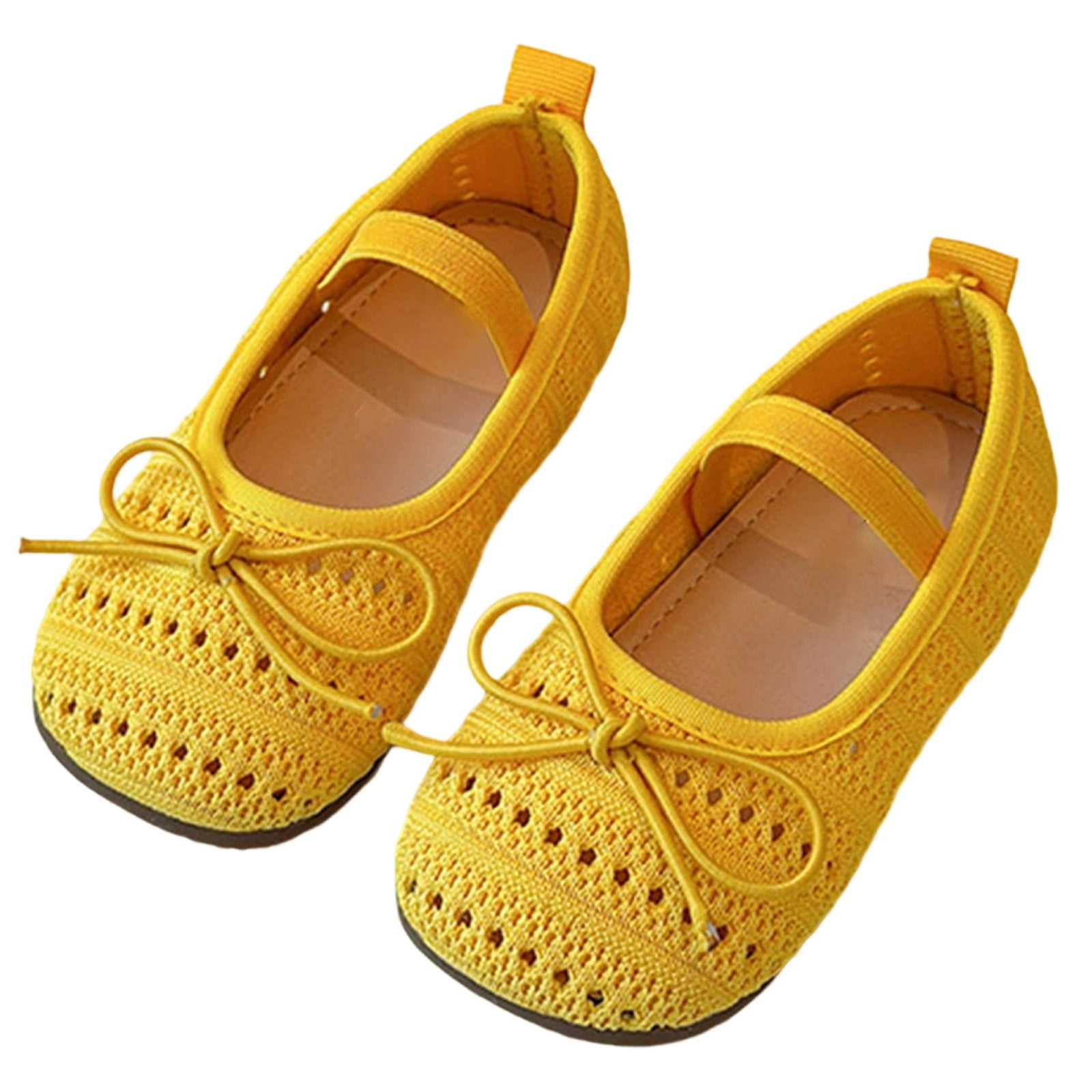 Gelikeya Girls School Shoes Toddler Sandals Cute Bowknot Design Solid ...