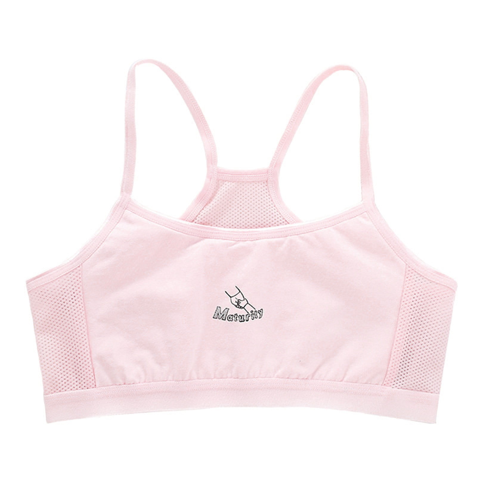 Gelikeya Girls Training Bras Ages 8 12 Seamless Wireless Sports Bra ...