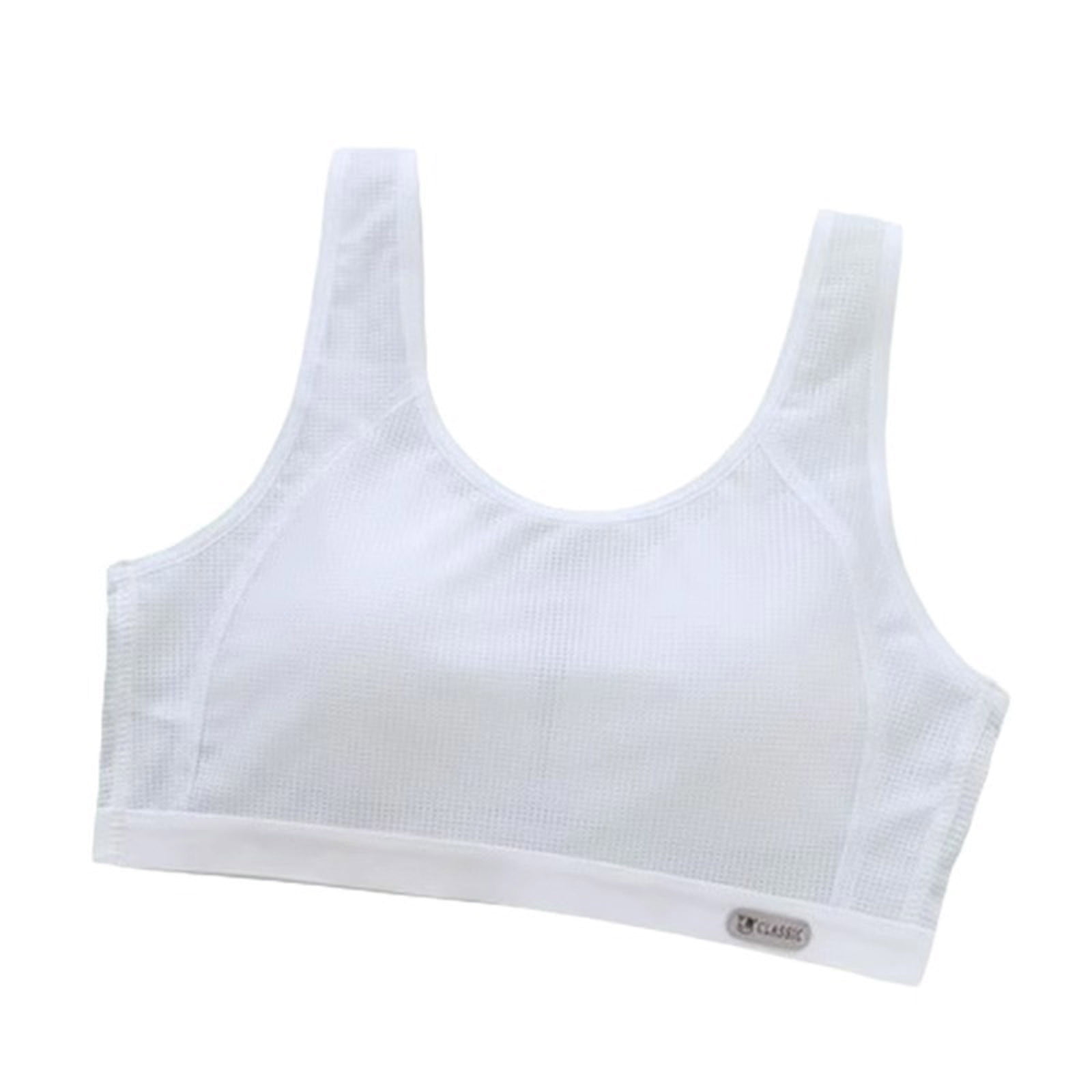 Gelikeya Girls Training Bras Ages 8 12 Girl's Seamless Padded Halter ...