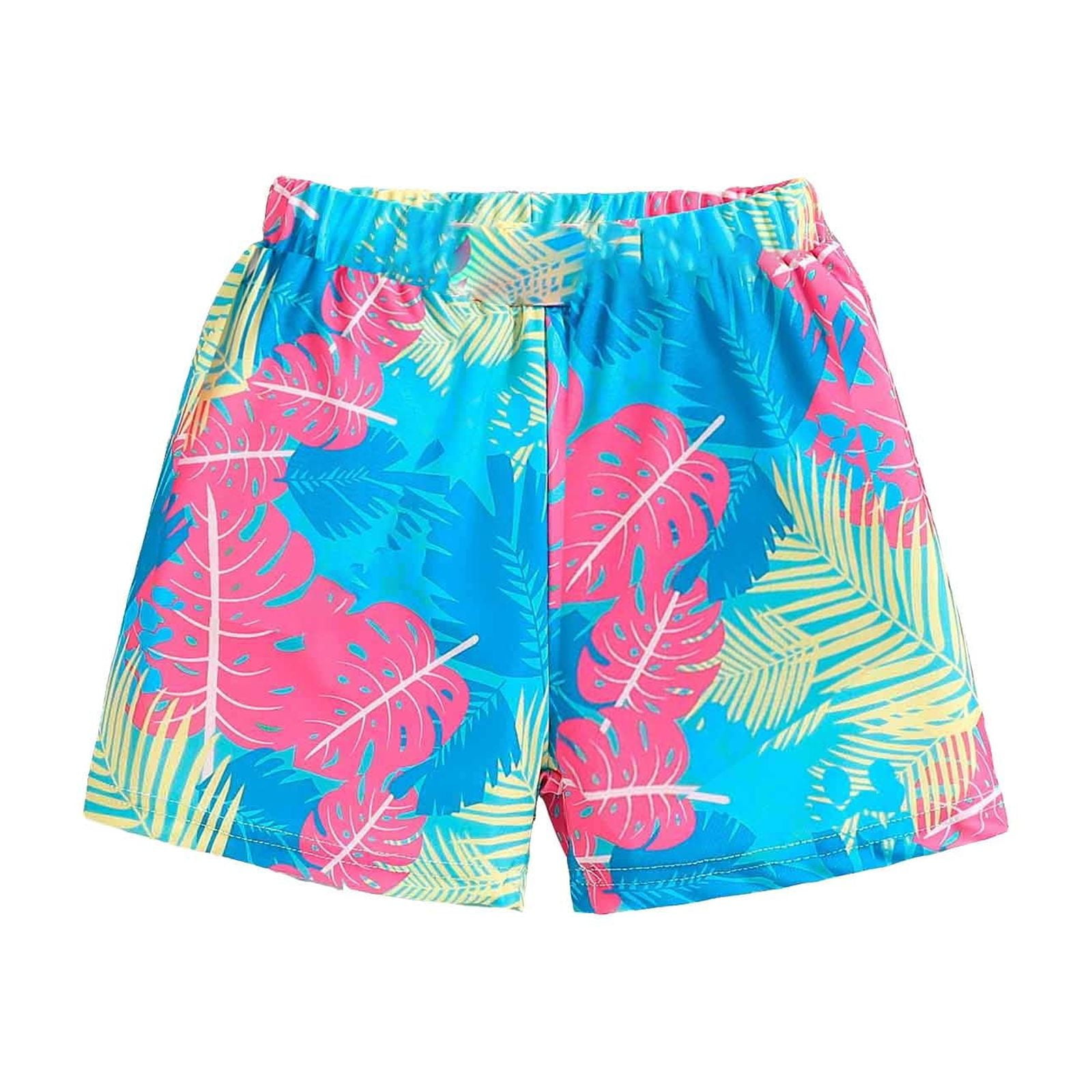 Gelikeya Little Boys Swim Trunks Bathing Suit Swimwear Elastic ...