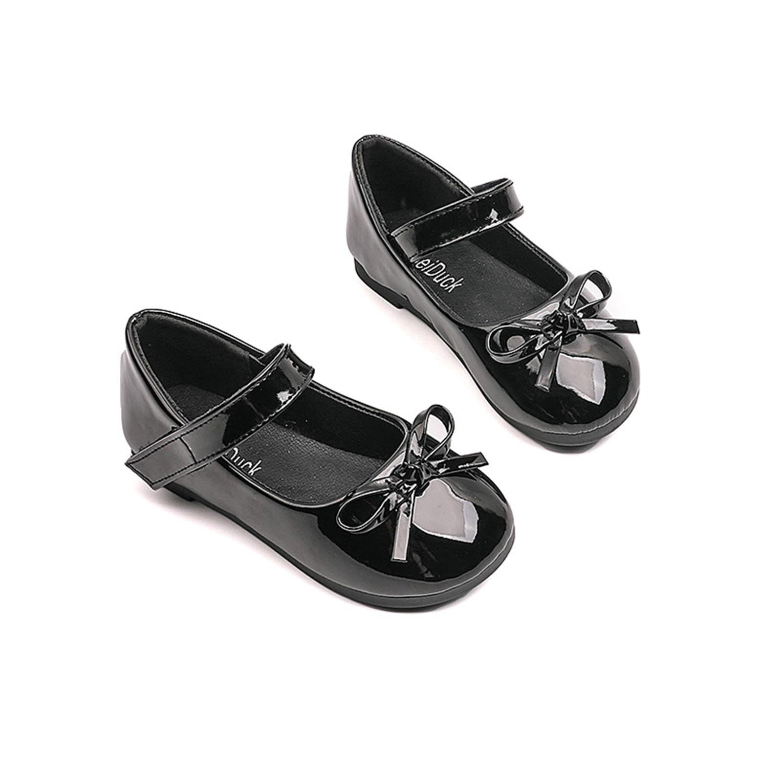 Gelikeya Little Girls Dress Shoes Cute Bowknot Design Princess Shoes ...