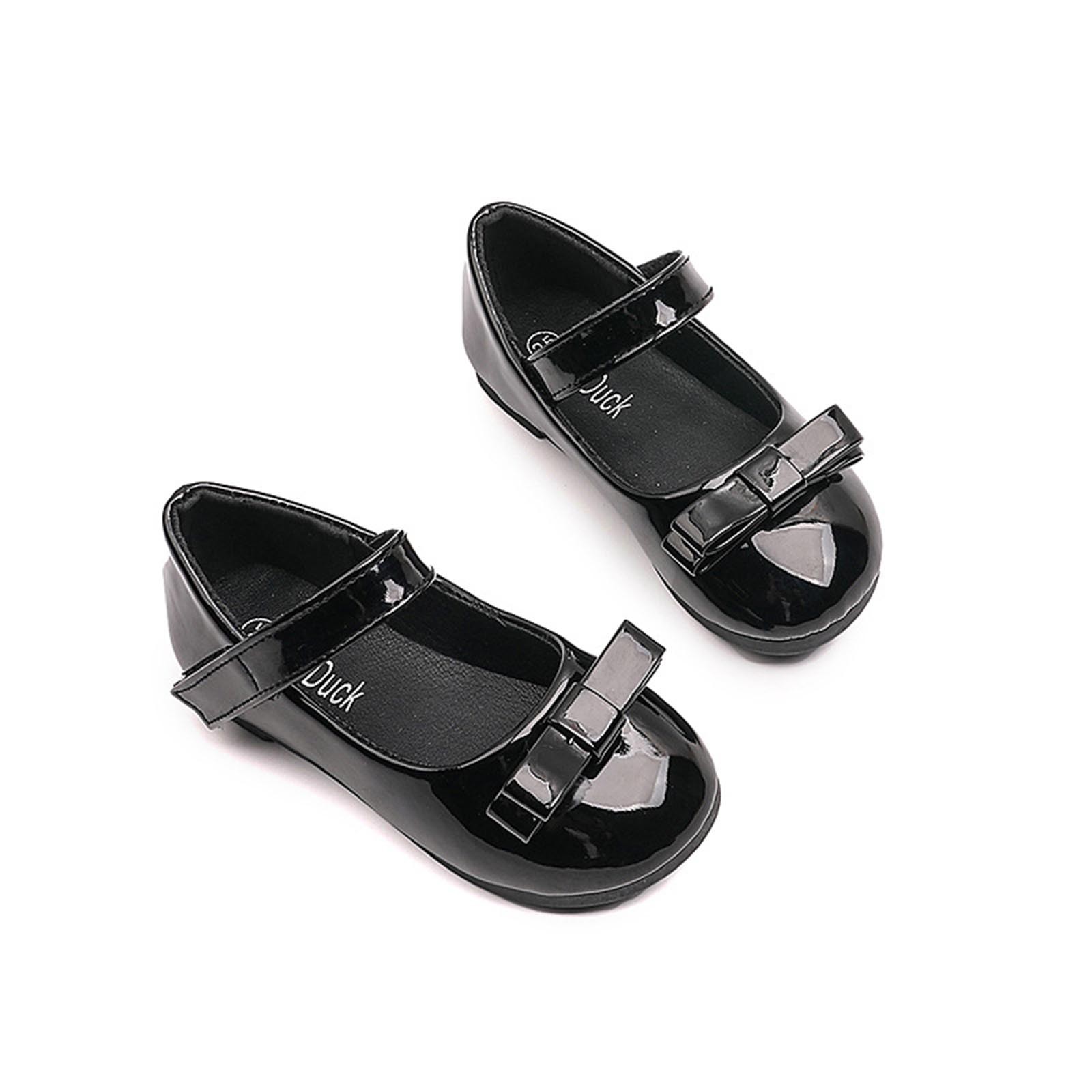 Gelikeya Little Girls Dress Shoes Cute Bowknot Design Princess Shoes ...