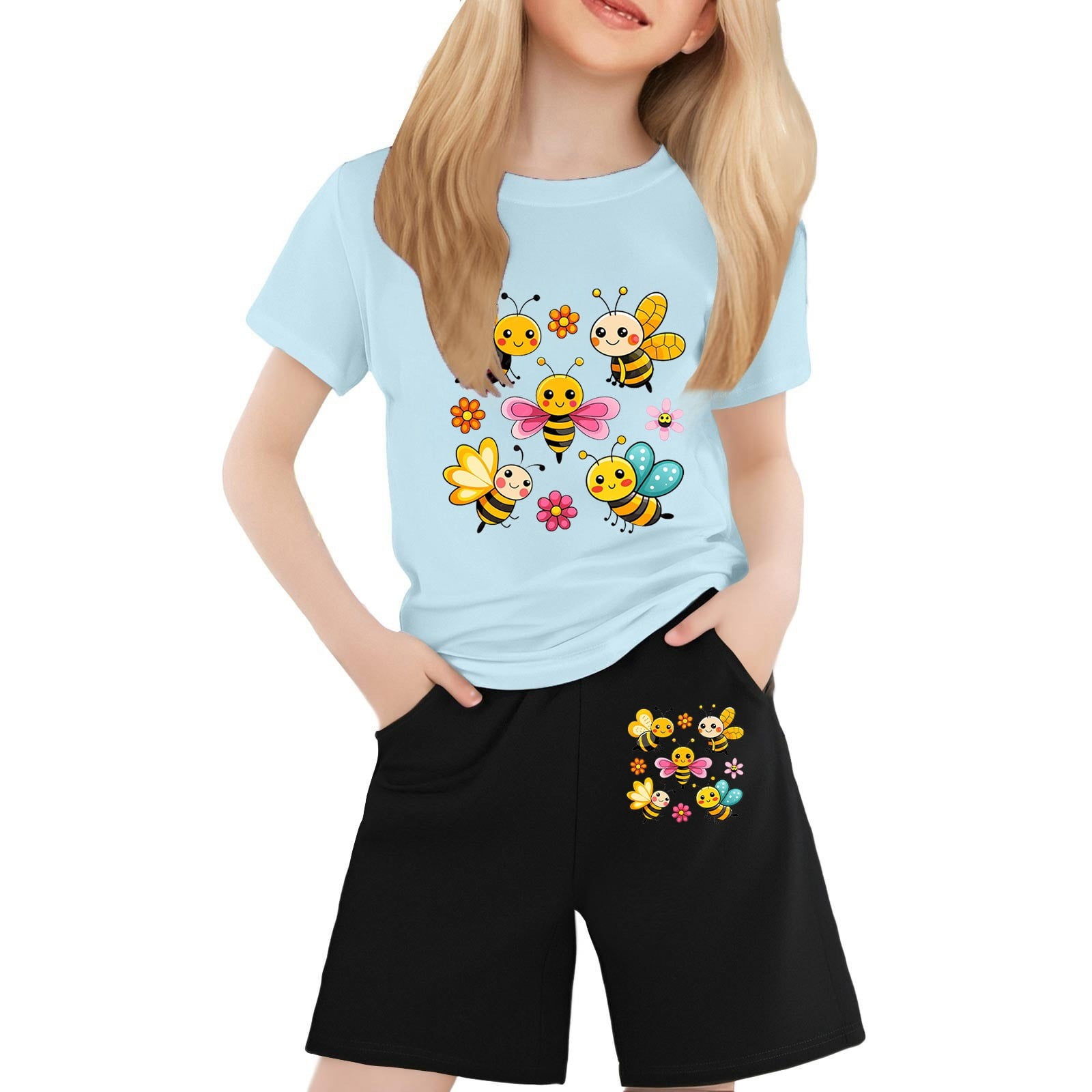Gelikeya Little Girls Summer Outfits Girl Clothes Size 7-8 Teen Girl ...