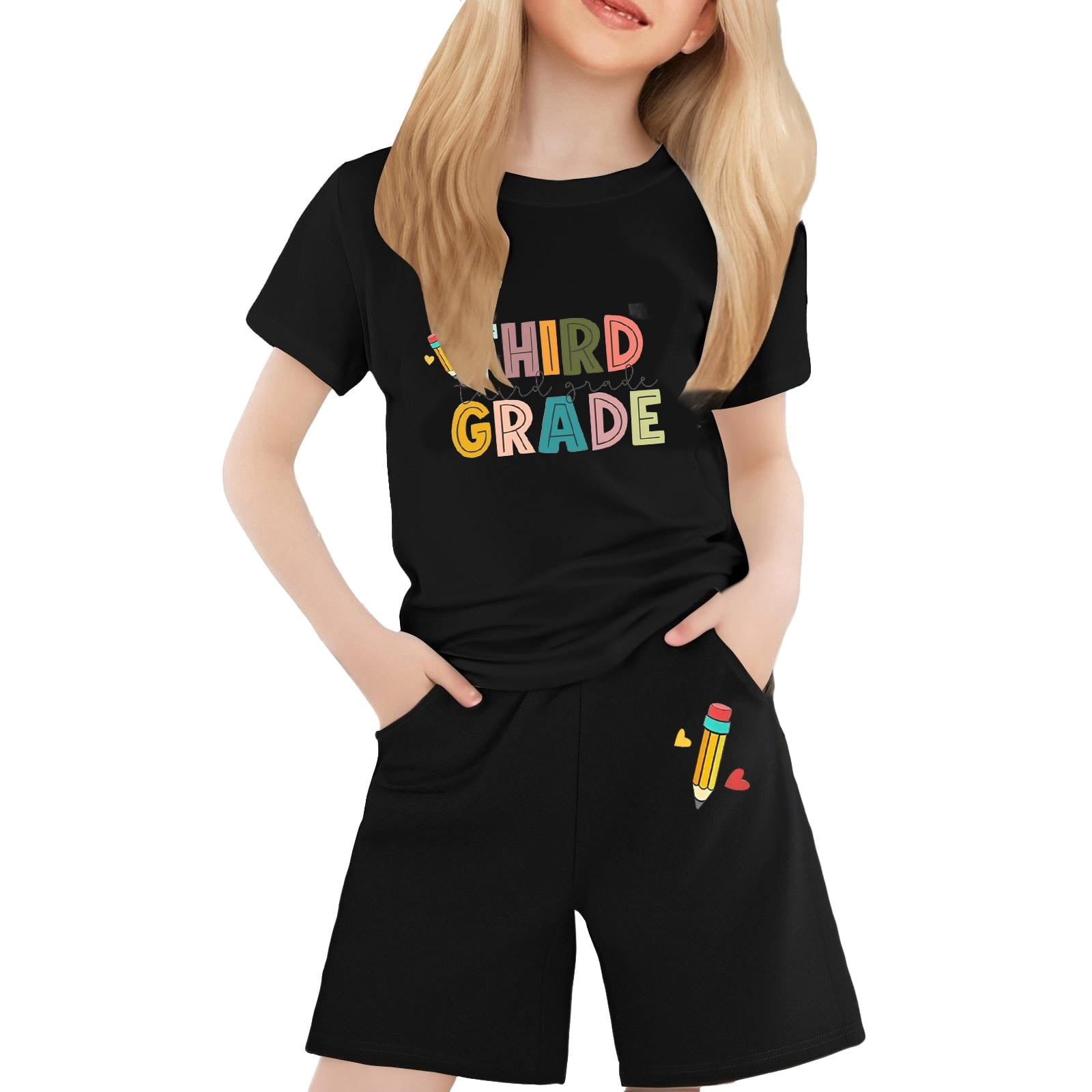 Gelikeya Summer Outfits for Girls Size 6 Girls Clothes Girls' Short ...