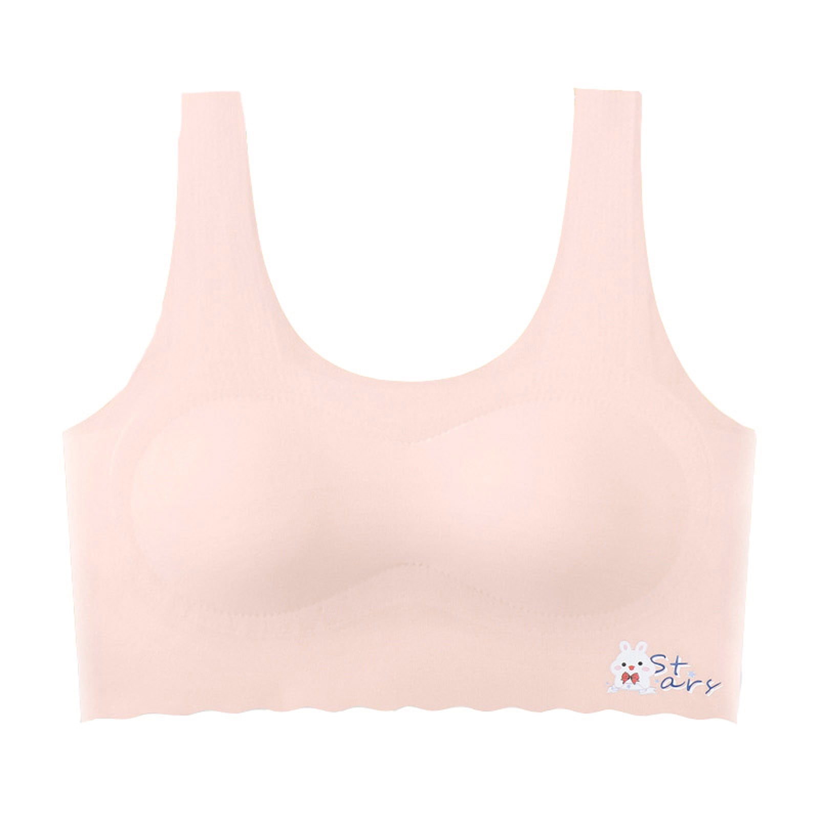 Gelikeya Teen Sports Bras for Girls Ages 8-15 Cute Crtoon Print Design ...