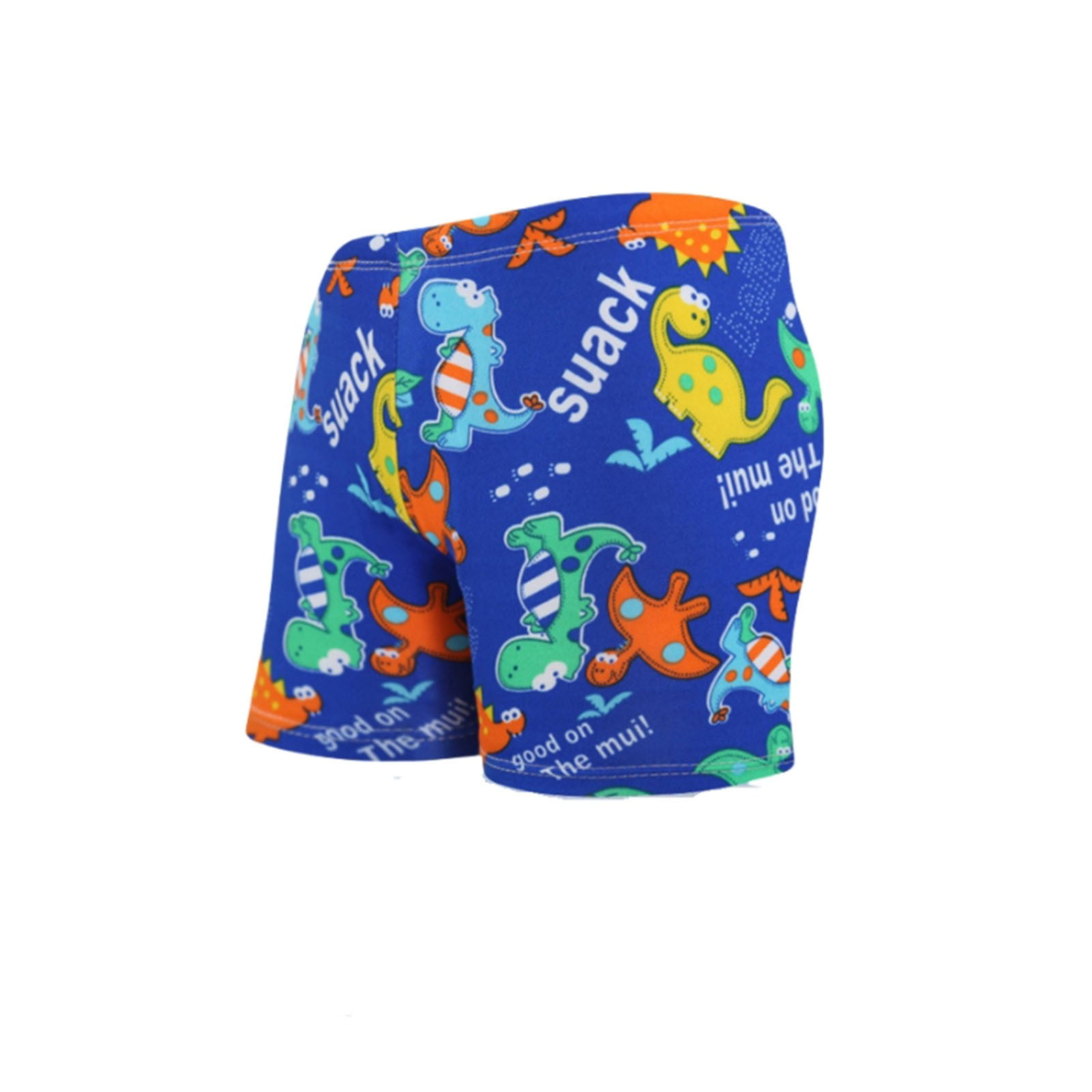 Gelikeya Toddler Boy Swim Trunks Mesh Lining Youth Swimwear Elastic ...