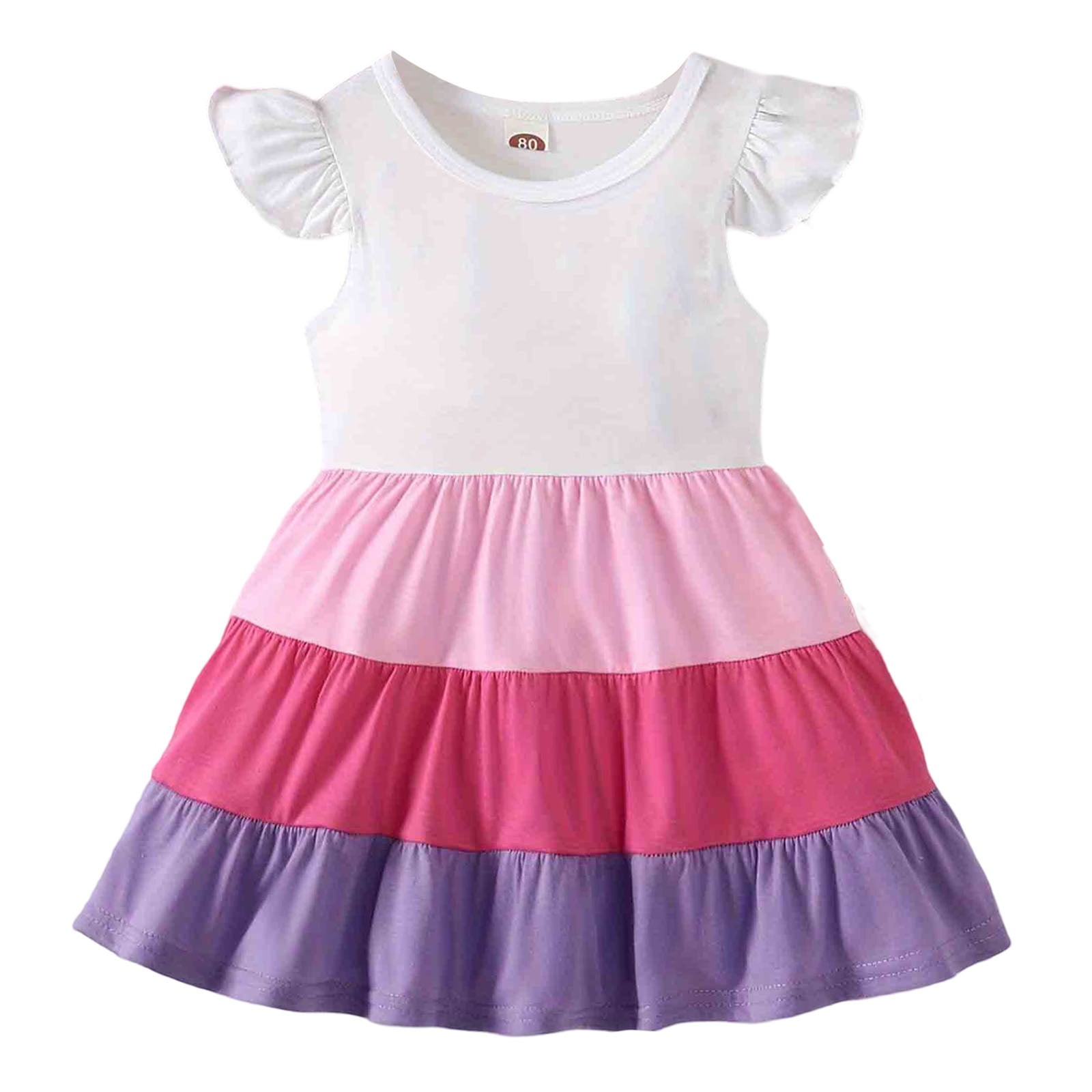 Gelikeya Toddler Girls Easter Dresses 2T-6T Little Princess Rainbow ...