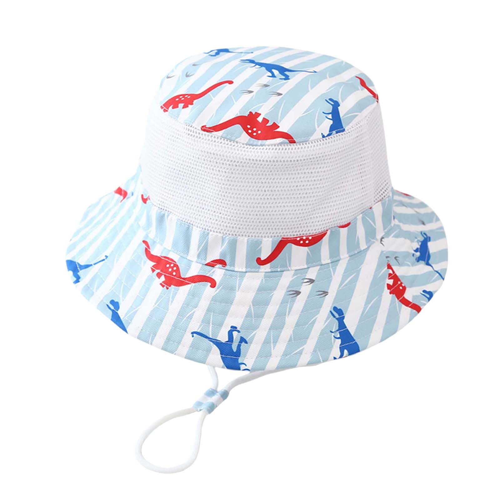 Gelikeya Toddler Baby Beach Hat Size 2T-4T Cute Cartoon Animal Print ...