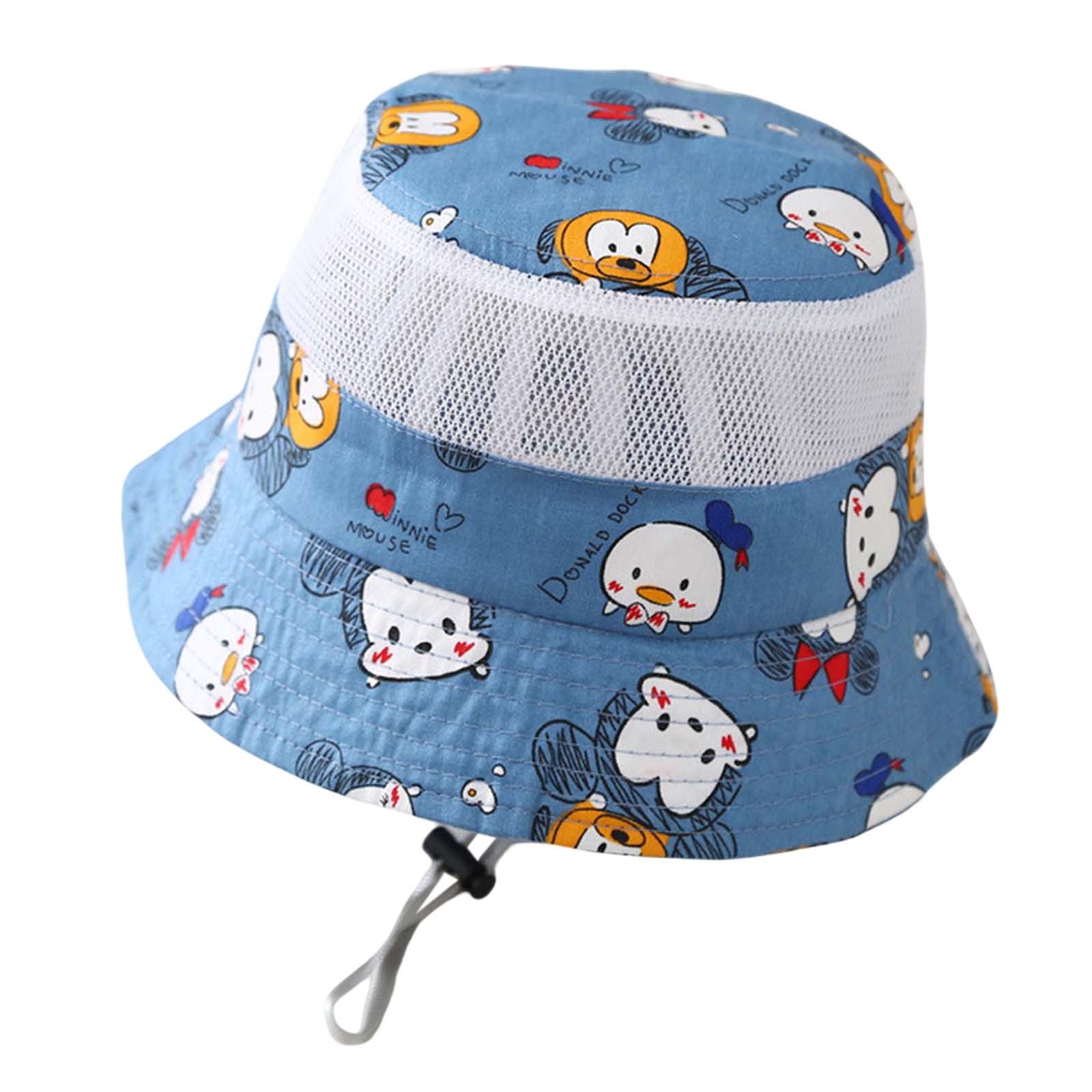 Gelikeya Toddler Baby Beach Hat Size 2T-4T Cute Cartoon Animal Print ...