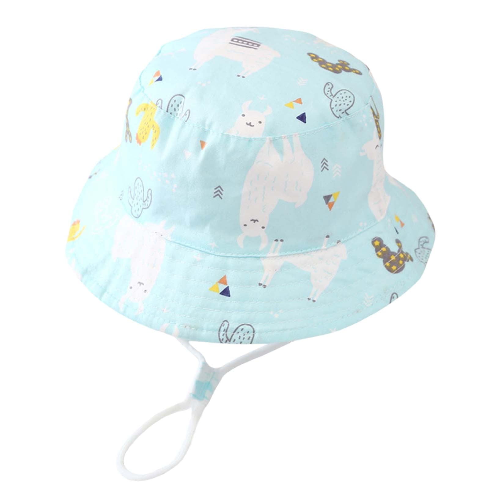 Gelikeya Toddler Baby Beach Hat Size 2T-4T Cute Cartoon Excavator ...