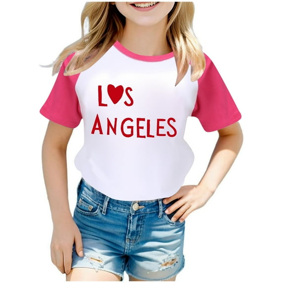 Gelikeya Toddler Kids Boys Shirts Size 4-5 Fashion Cute Heart Letter ...